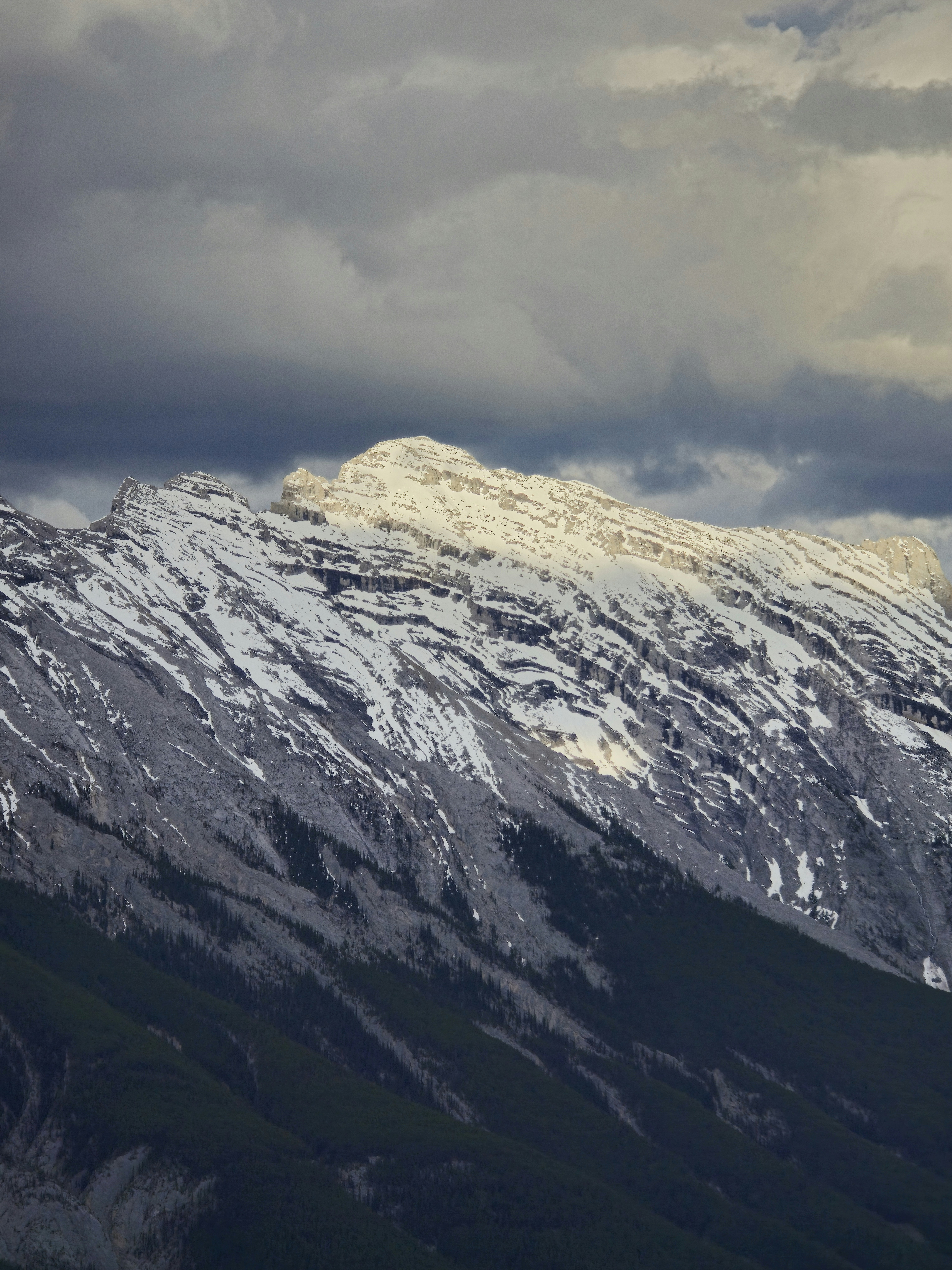 Crown of Snow over a Storm-Washed Alpine Ridge