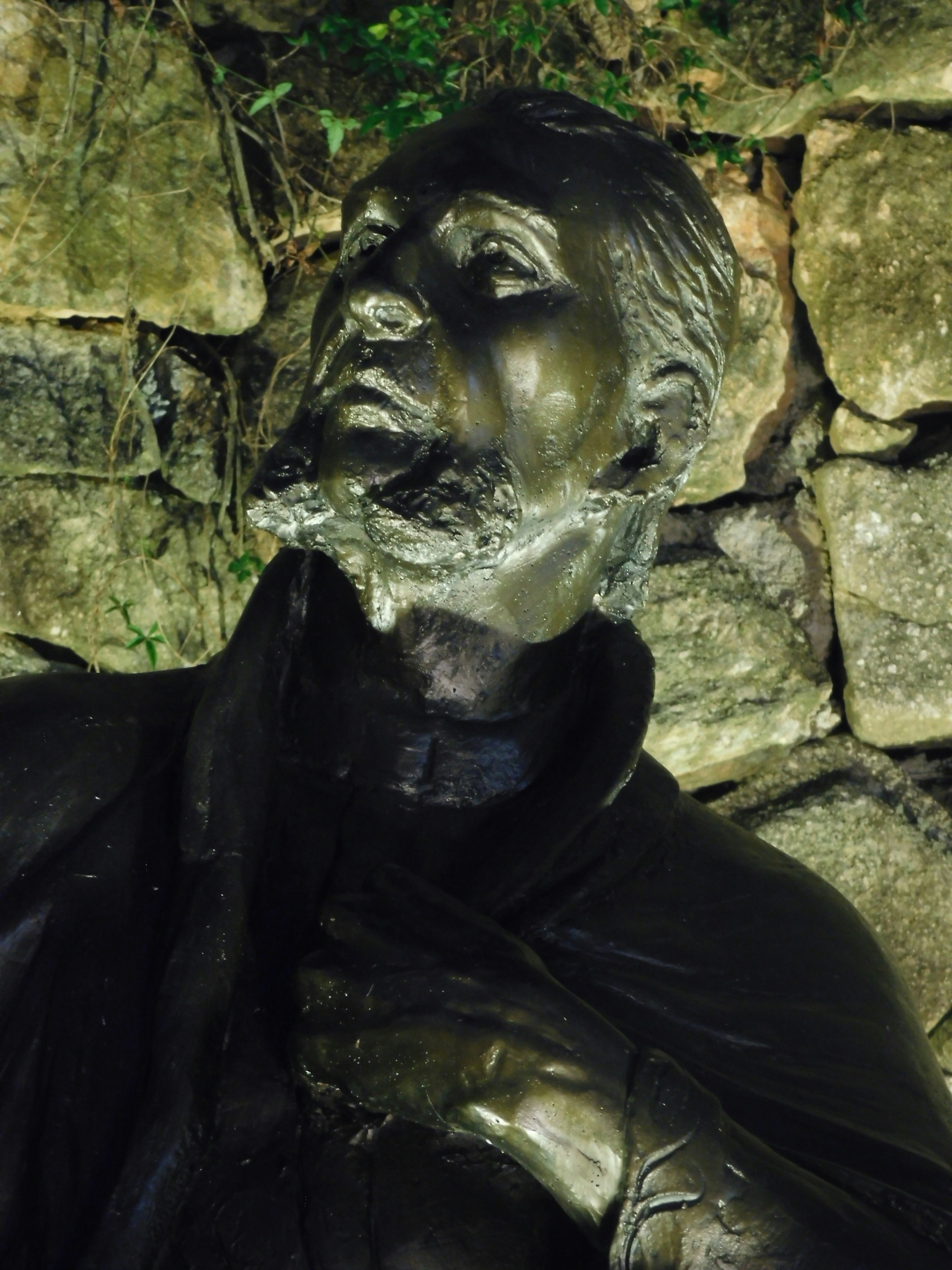 The Gaze of History: A Bronze Reflection