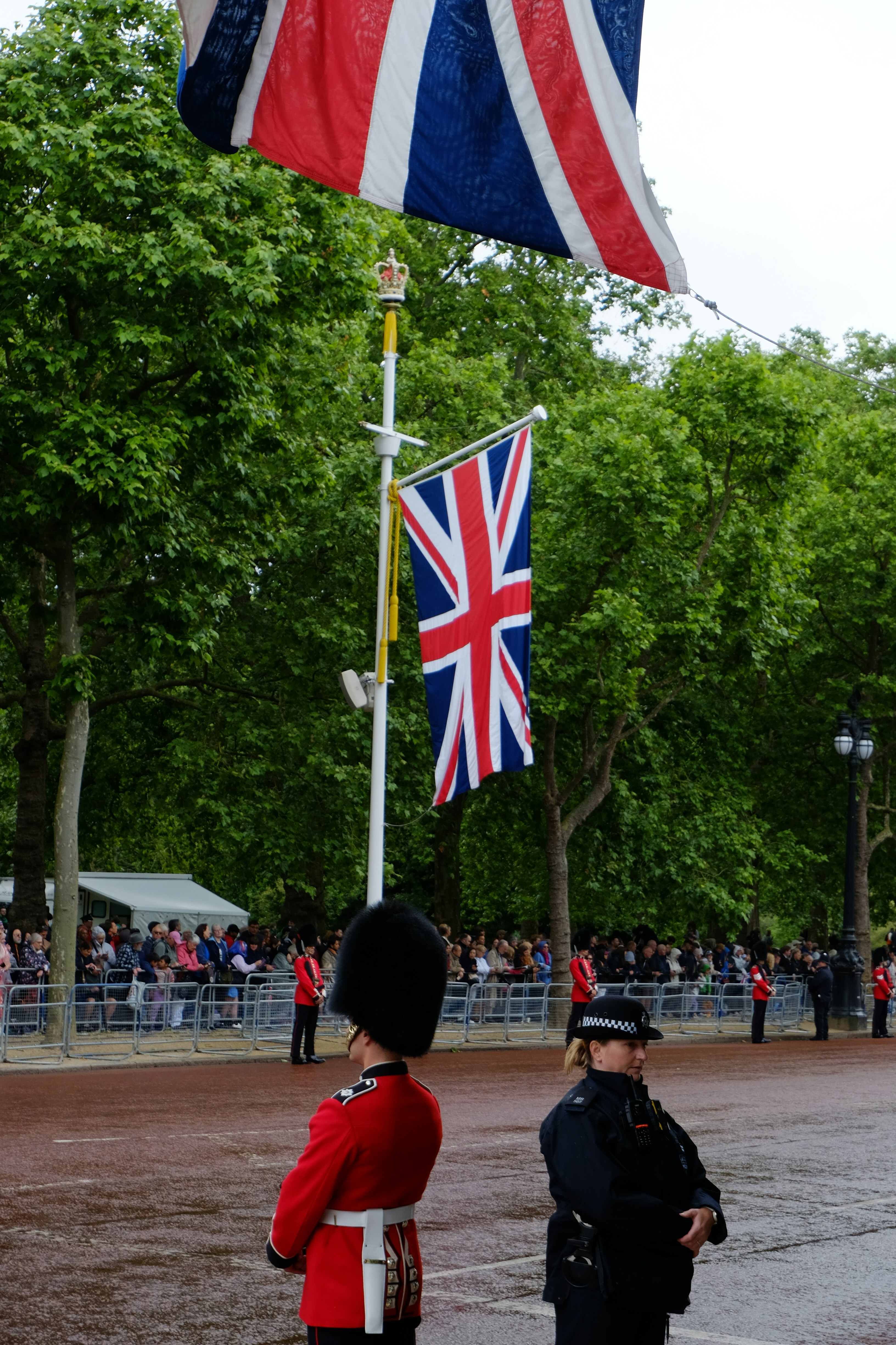 A man in a uniform standing in front of a flag photo – Free Woman Image ...