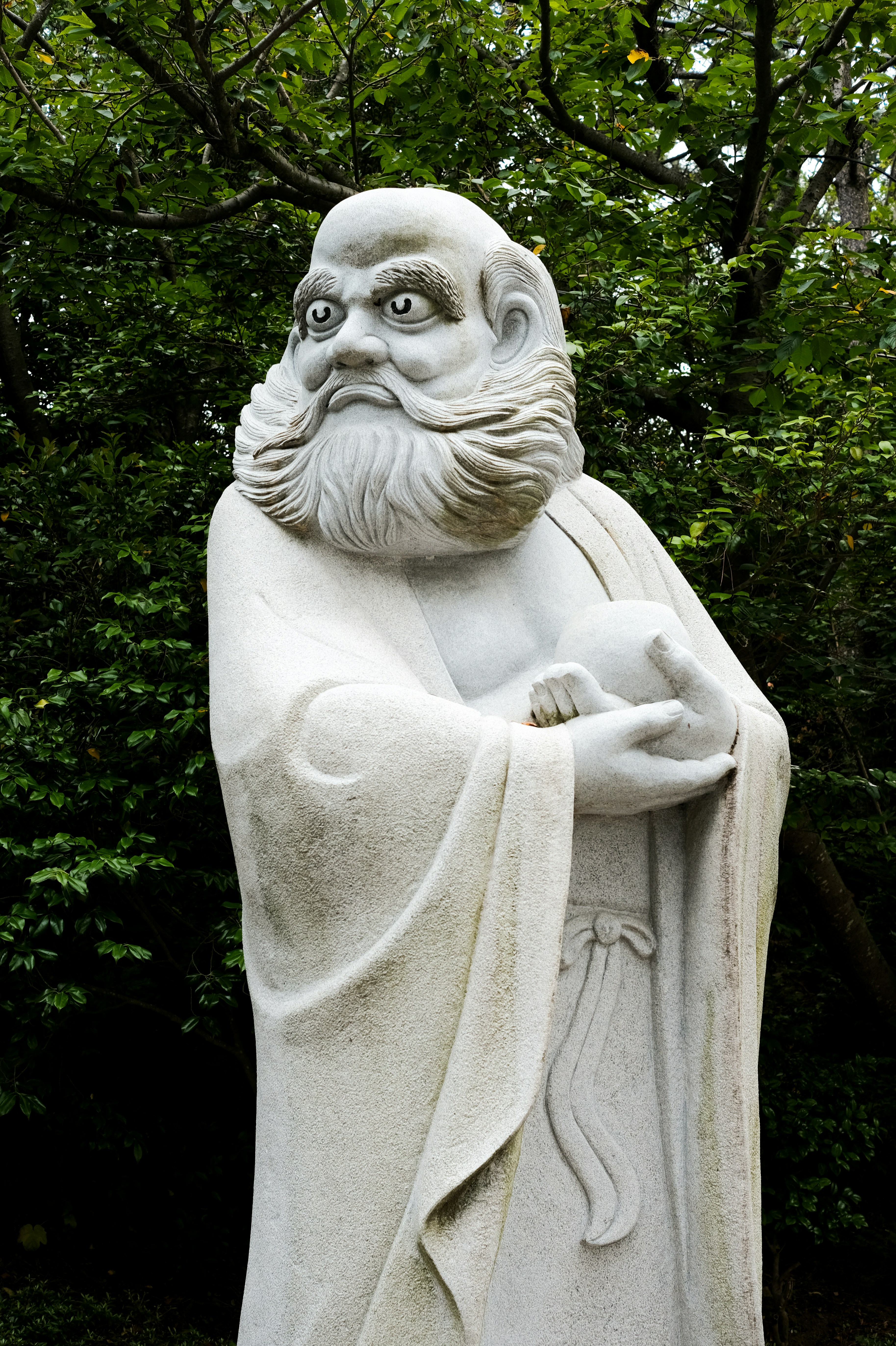 Stone Sage in the Garden: a Quiet Garden Sentinel