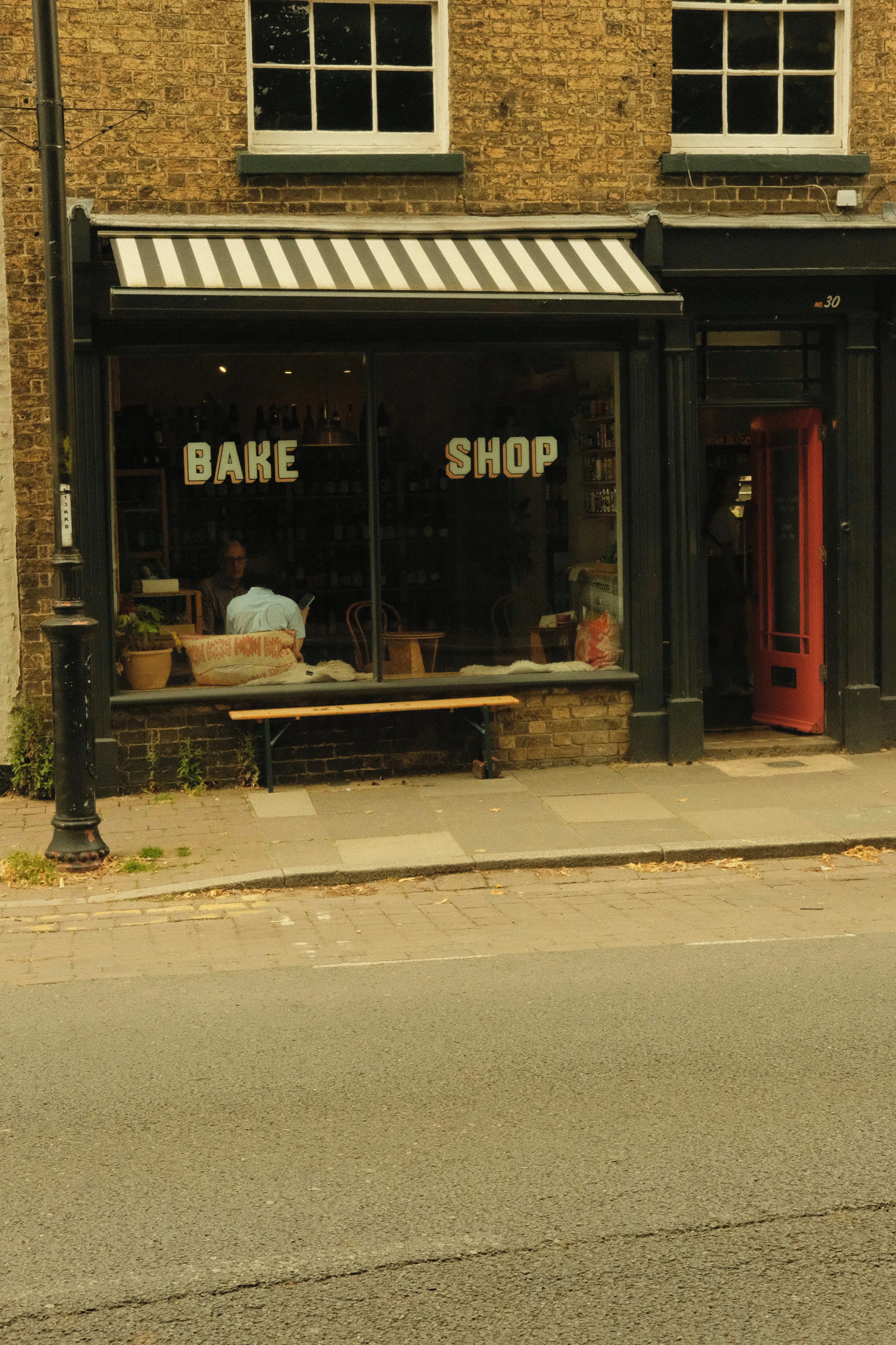 Strawberry Bakeries: A Quiet Streetfront Bakery with Striped Canopy
