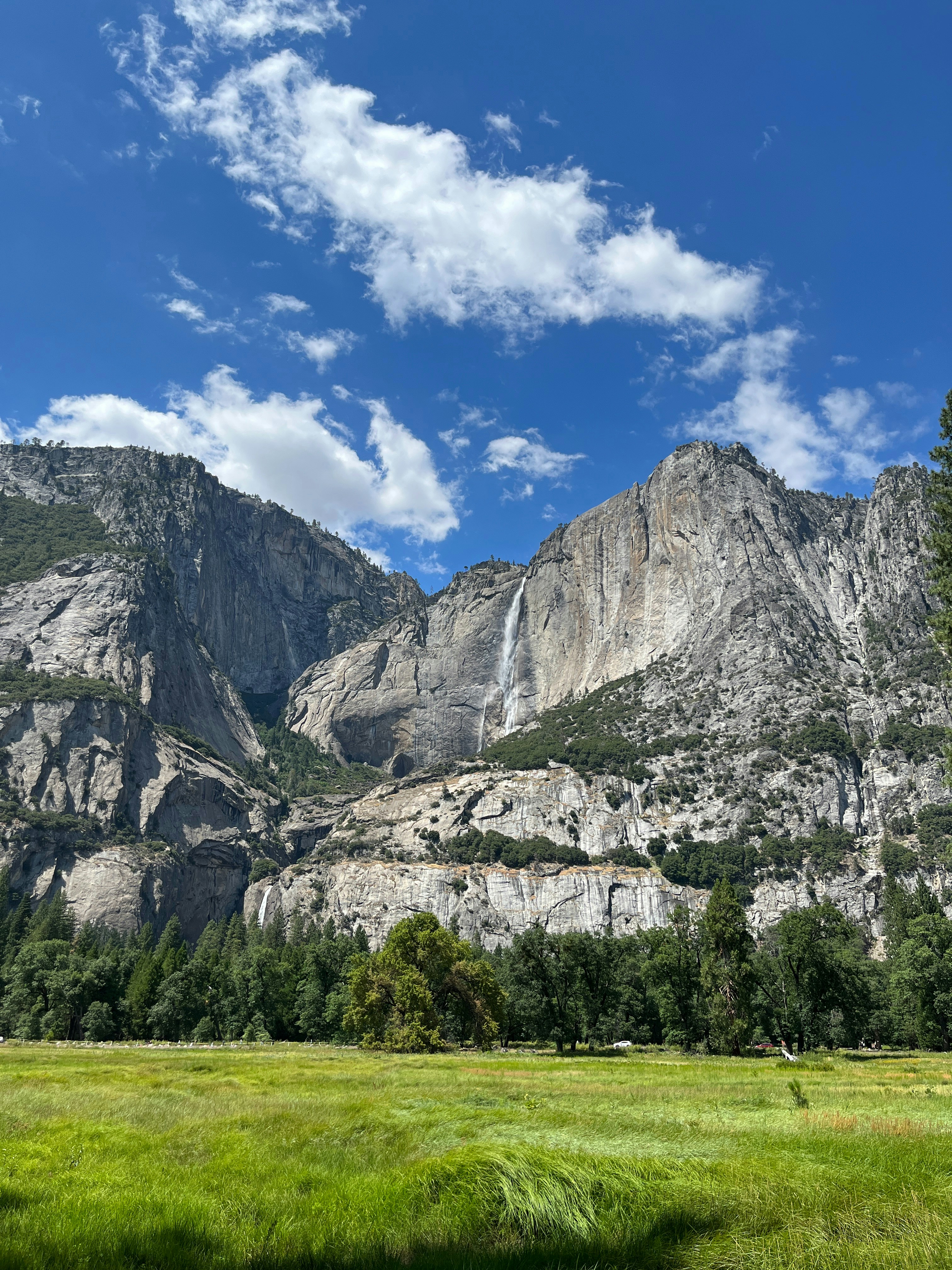 Granite Cascade: A Valley's Quiet Edge of Sky