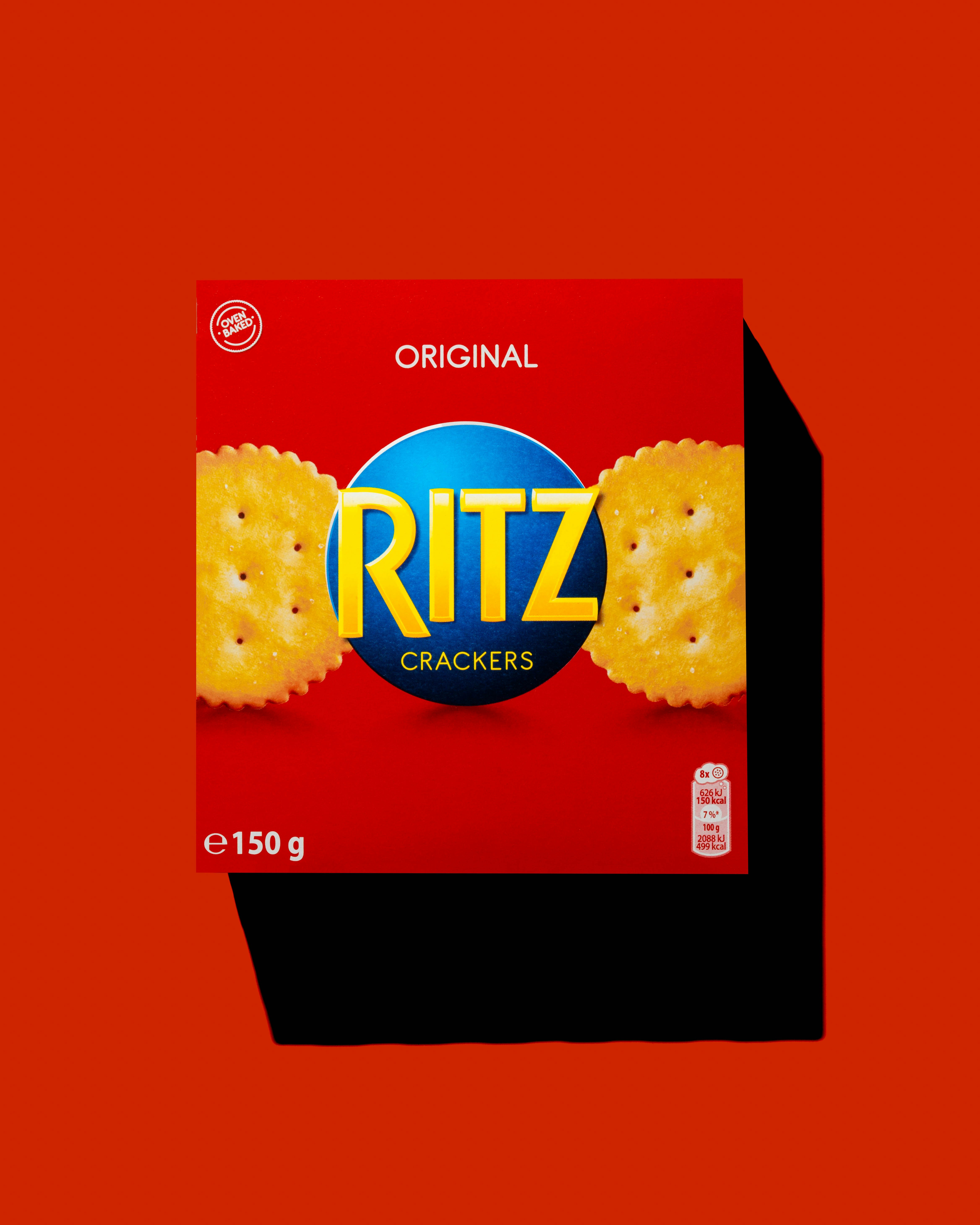 A box of ritz crackers on a red background photo – Free Product ...