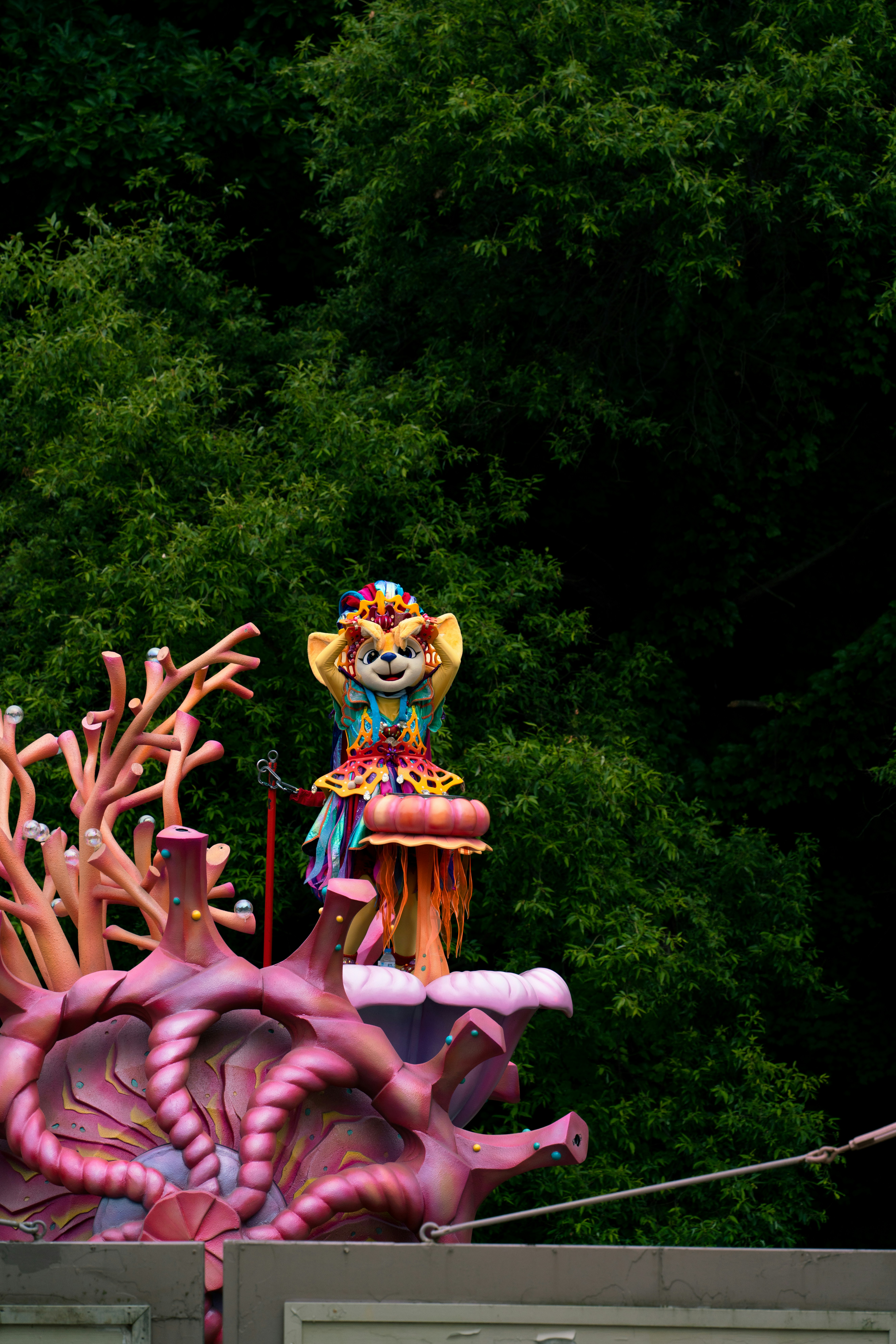 A carnival float with a clown on top of it photo – Free Everland Image ...