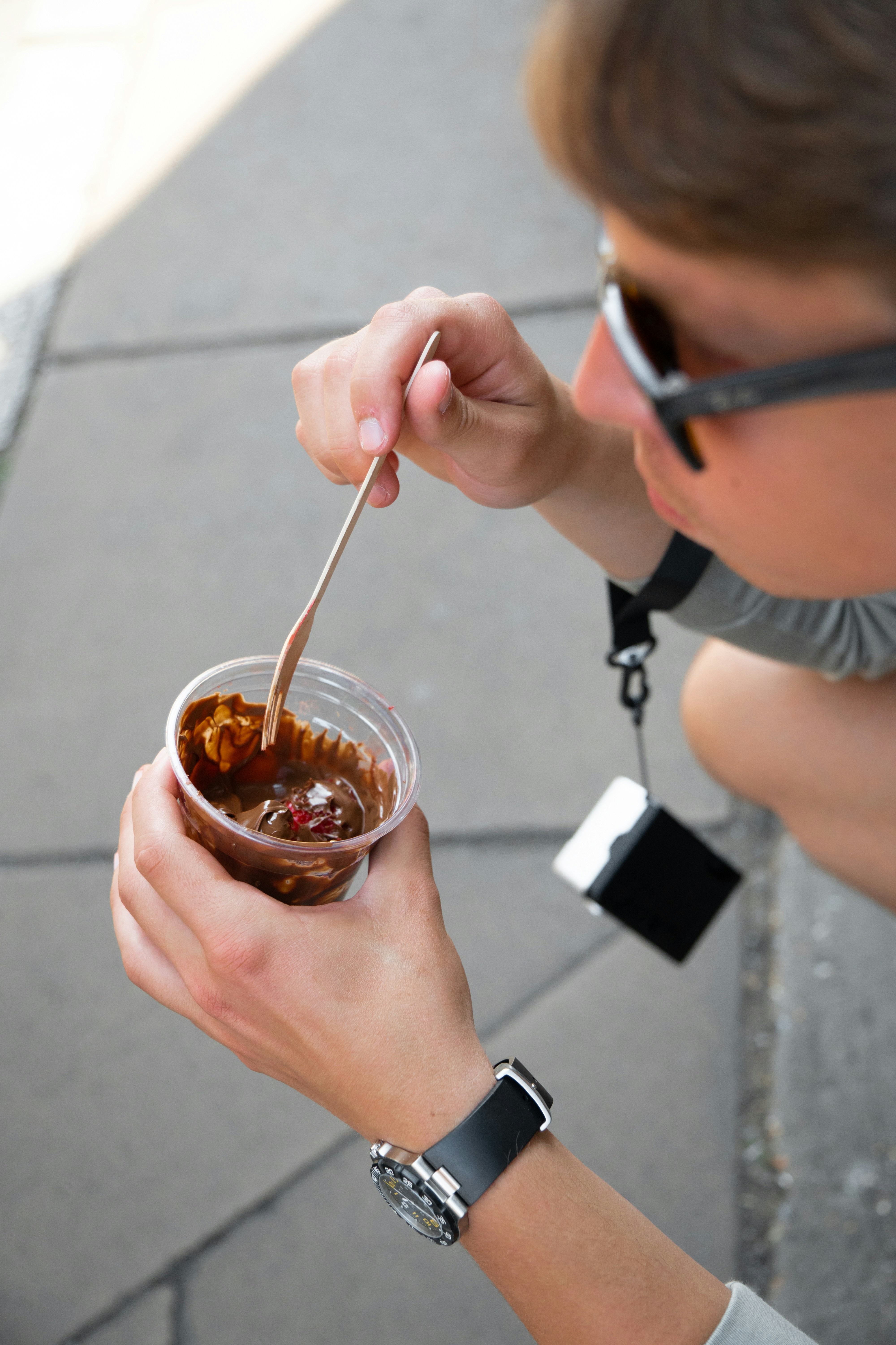 A Closer Sipper: Chocolate Swirl in Focus