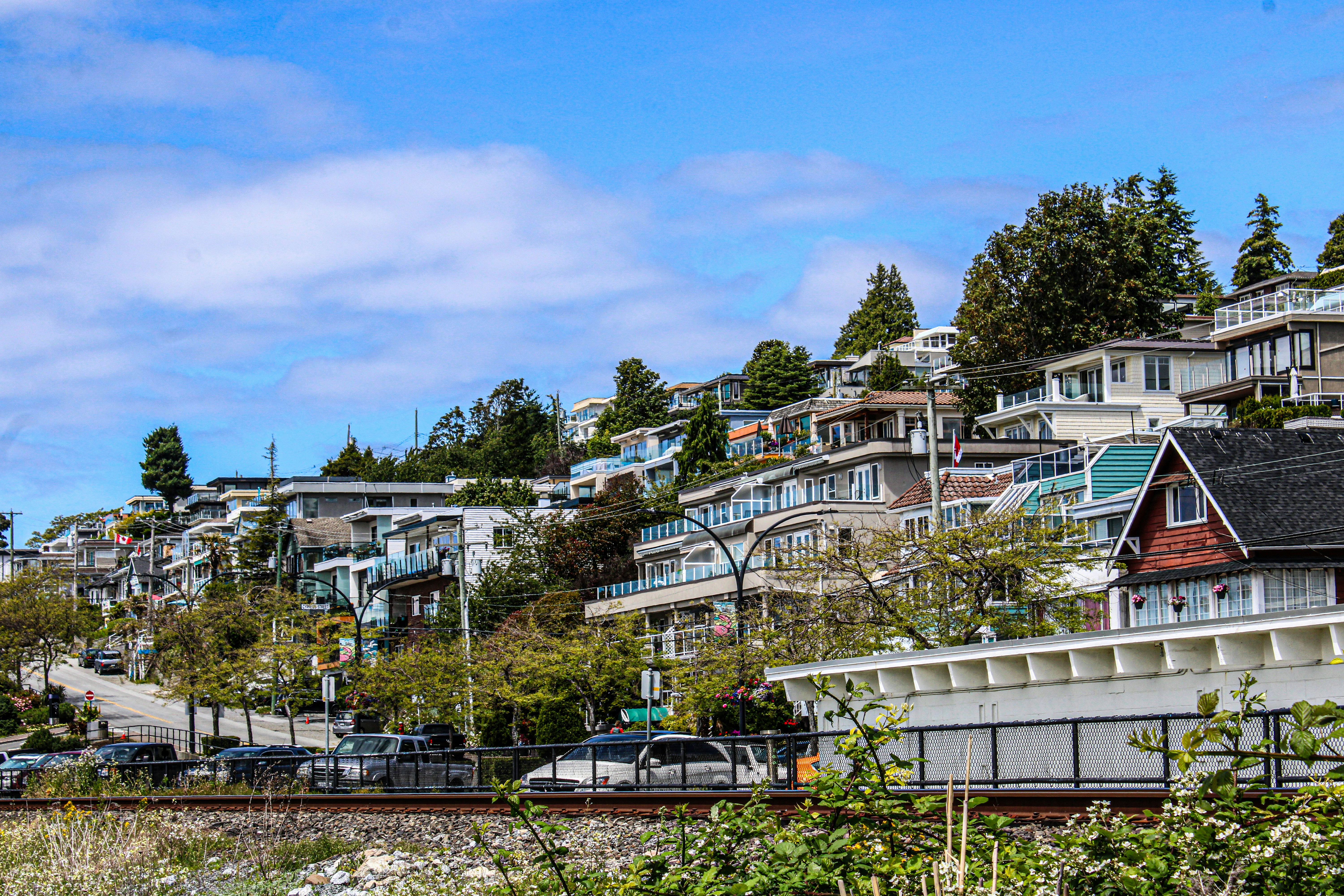 Hillside Terrace: Colorful Homes Clinging to the Coastal Slope