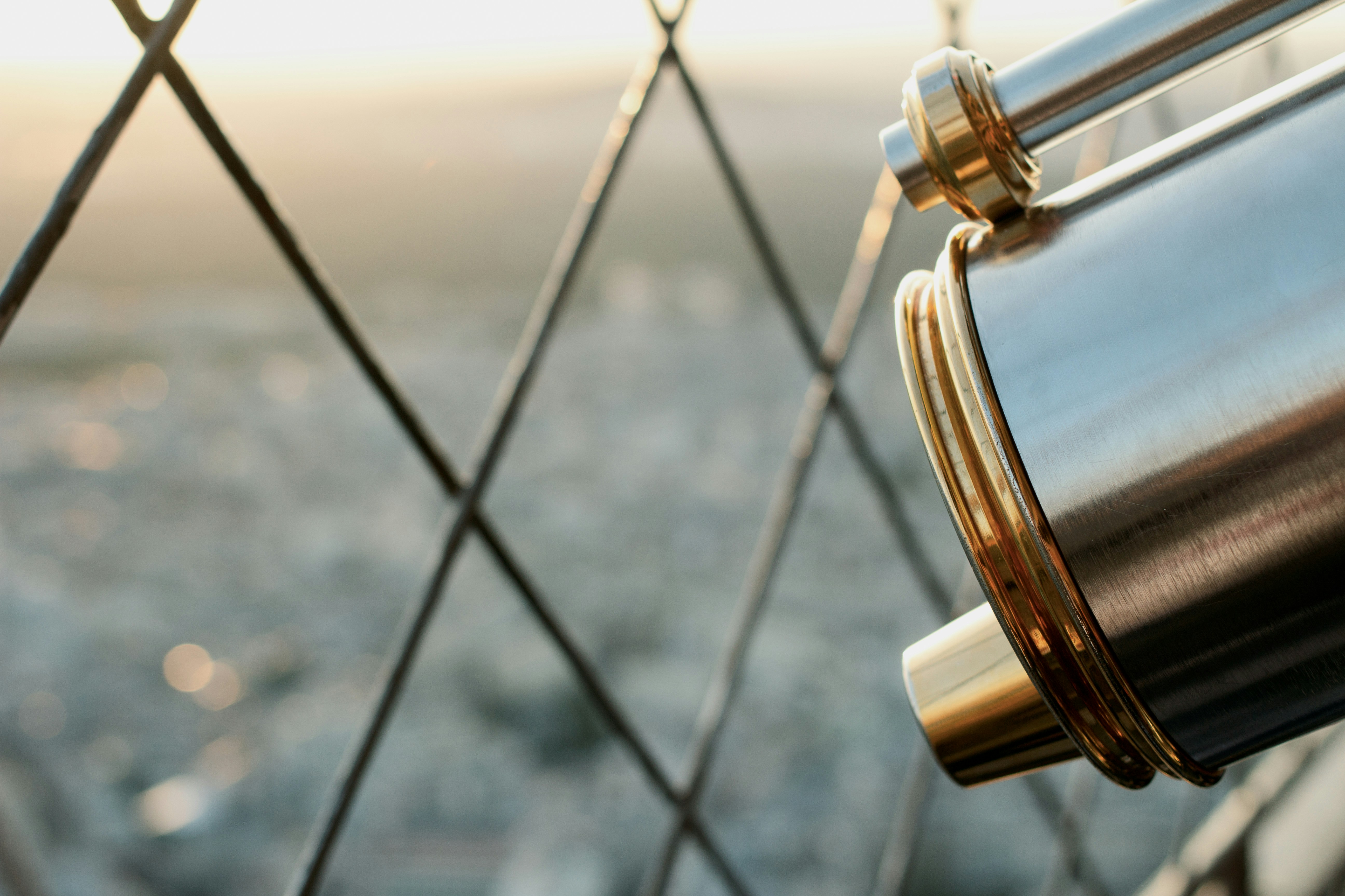 Lock and View: A Close-Up on a Ship’s Padlock at Dusk