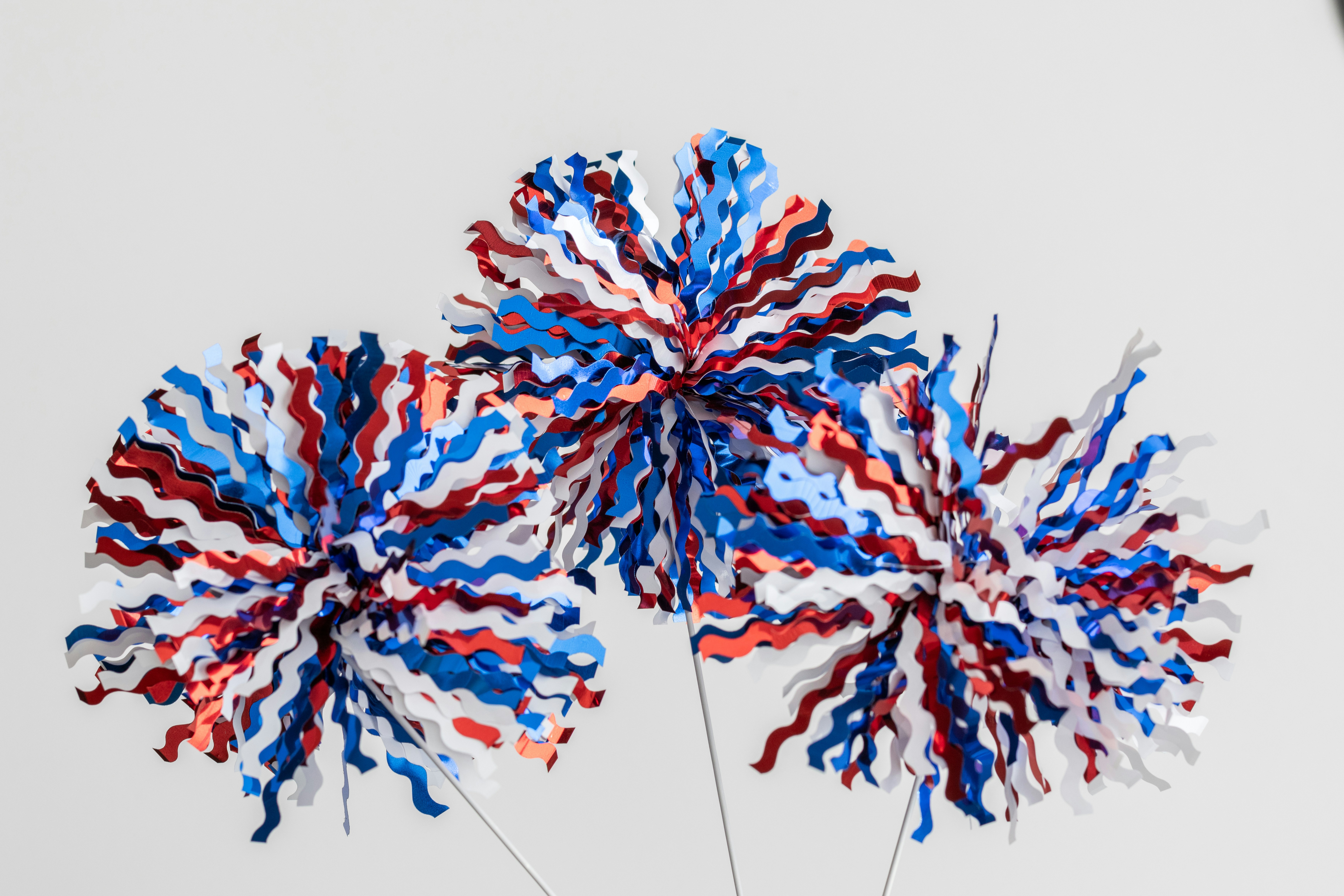 Two red, white and blue firecrackers in a vase photo – Free United ...