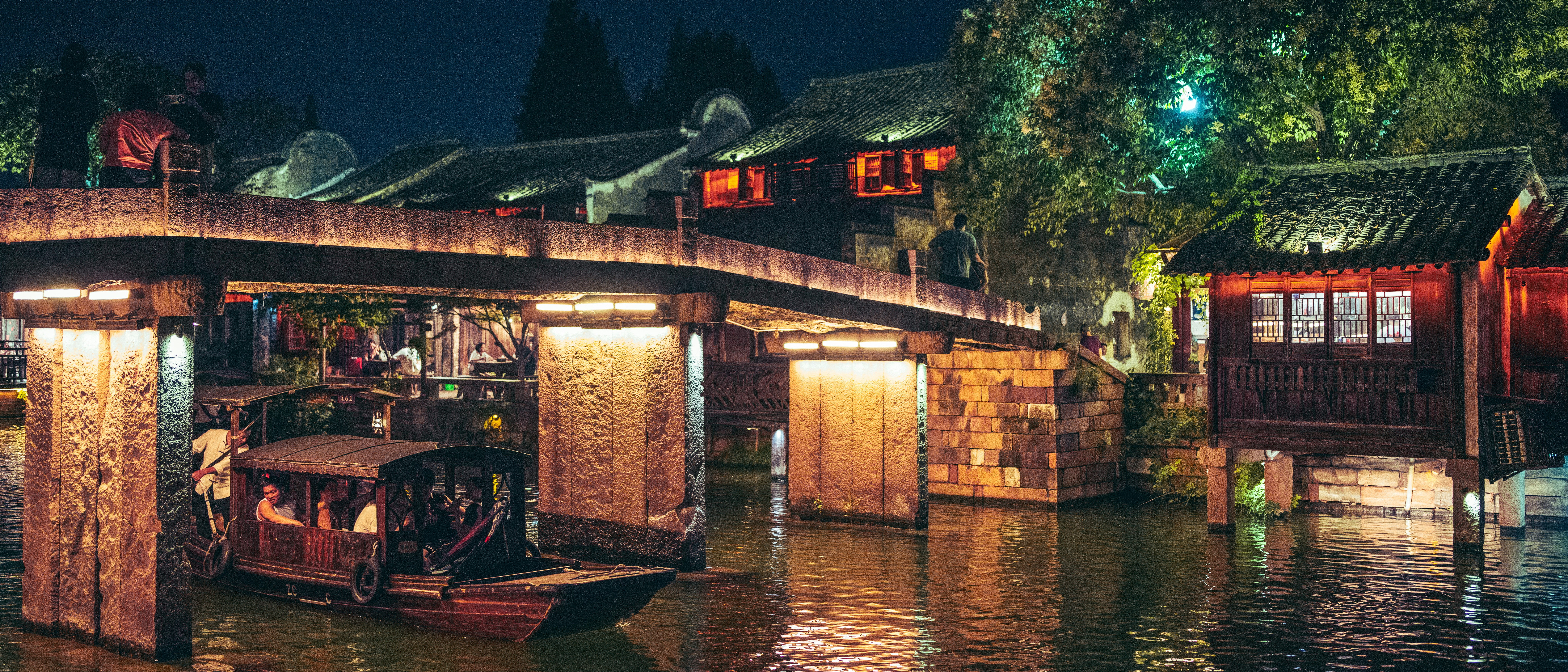 Nocturnal Serenity by the Waterway