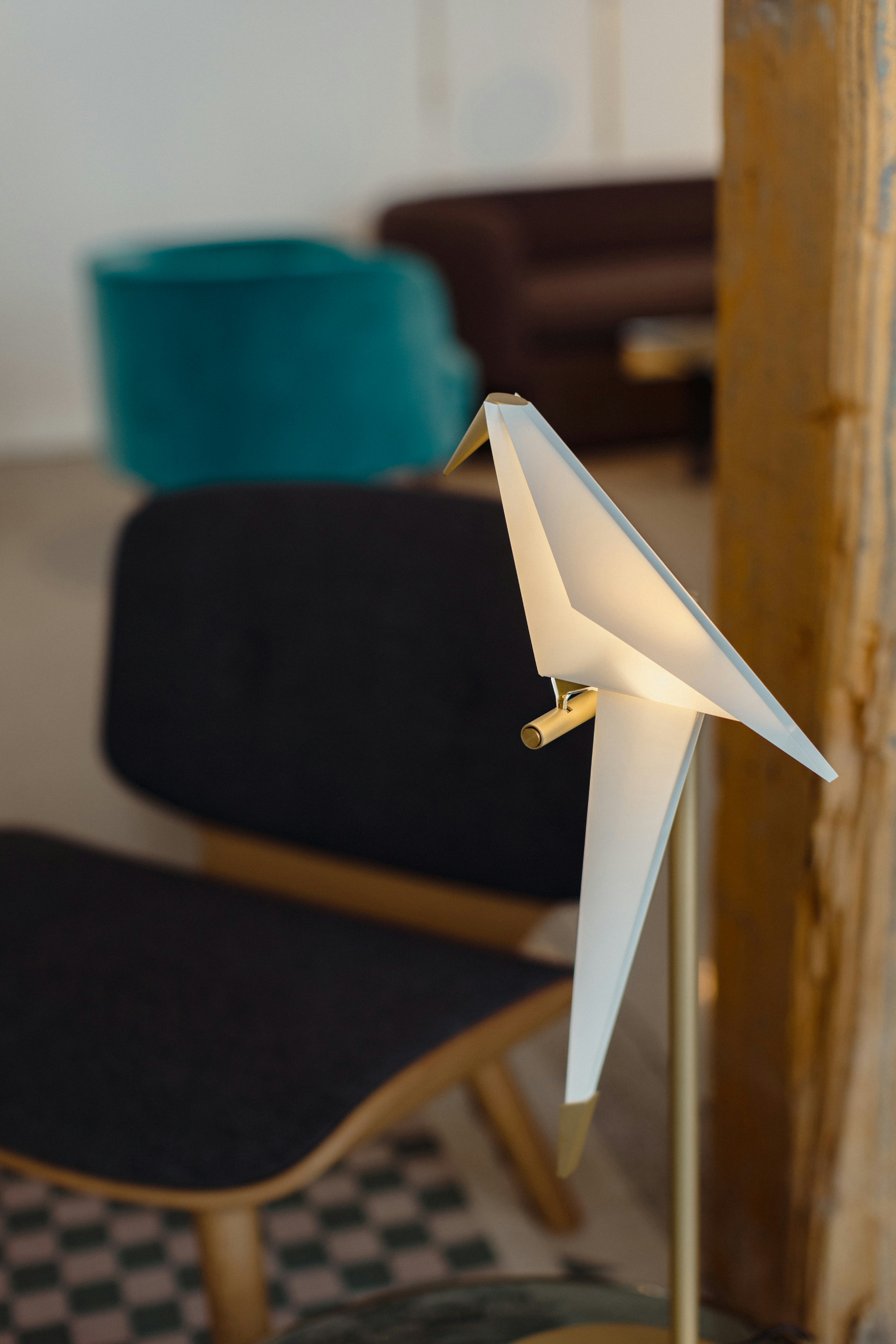 Origami Crane in a Quiet Corner