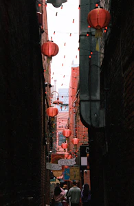 Vivid Lantern Alleyway