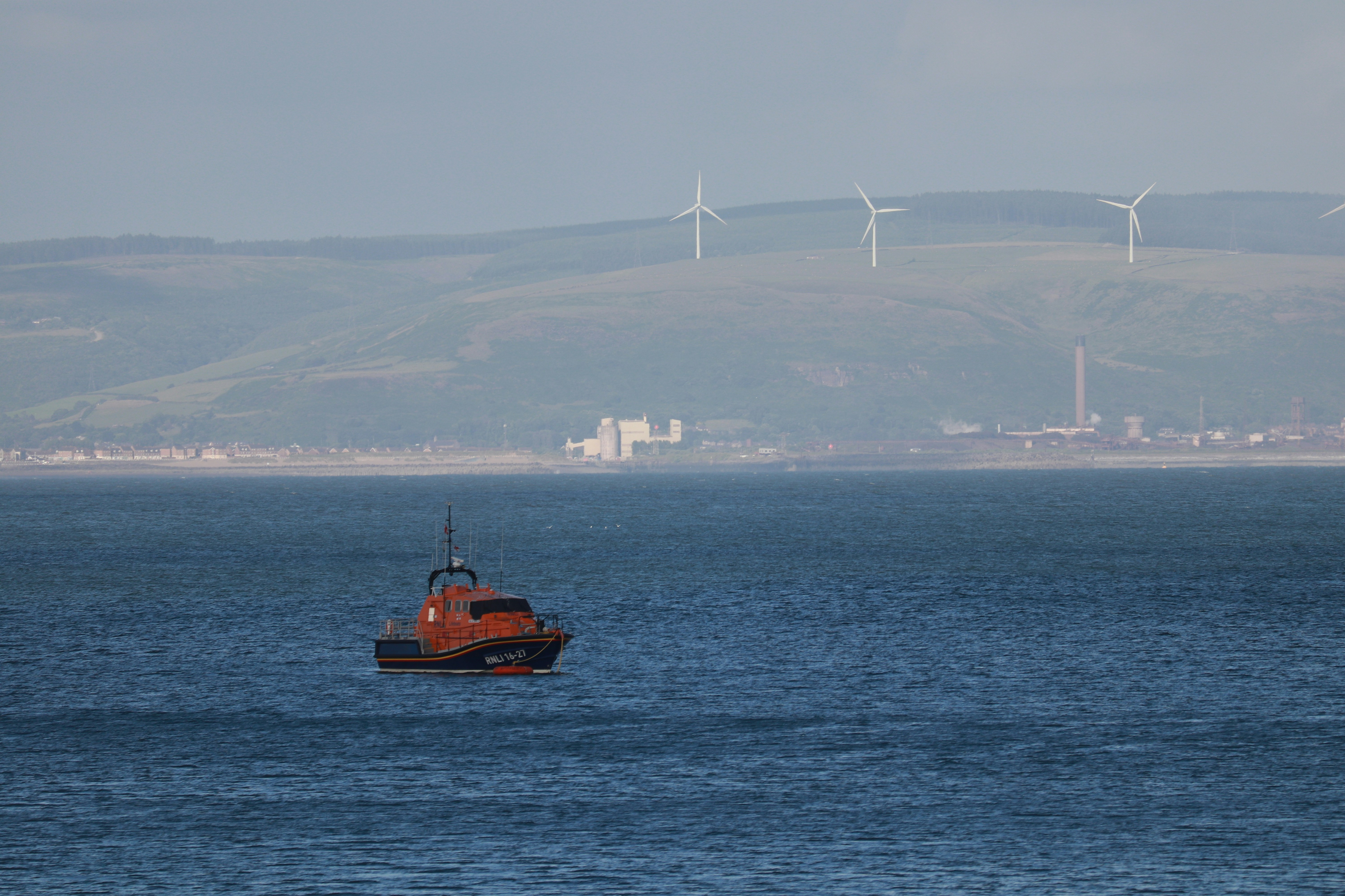 Solitary Vessel on a Vast Horizon