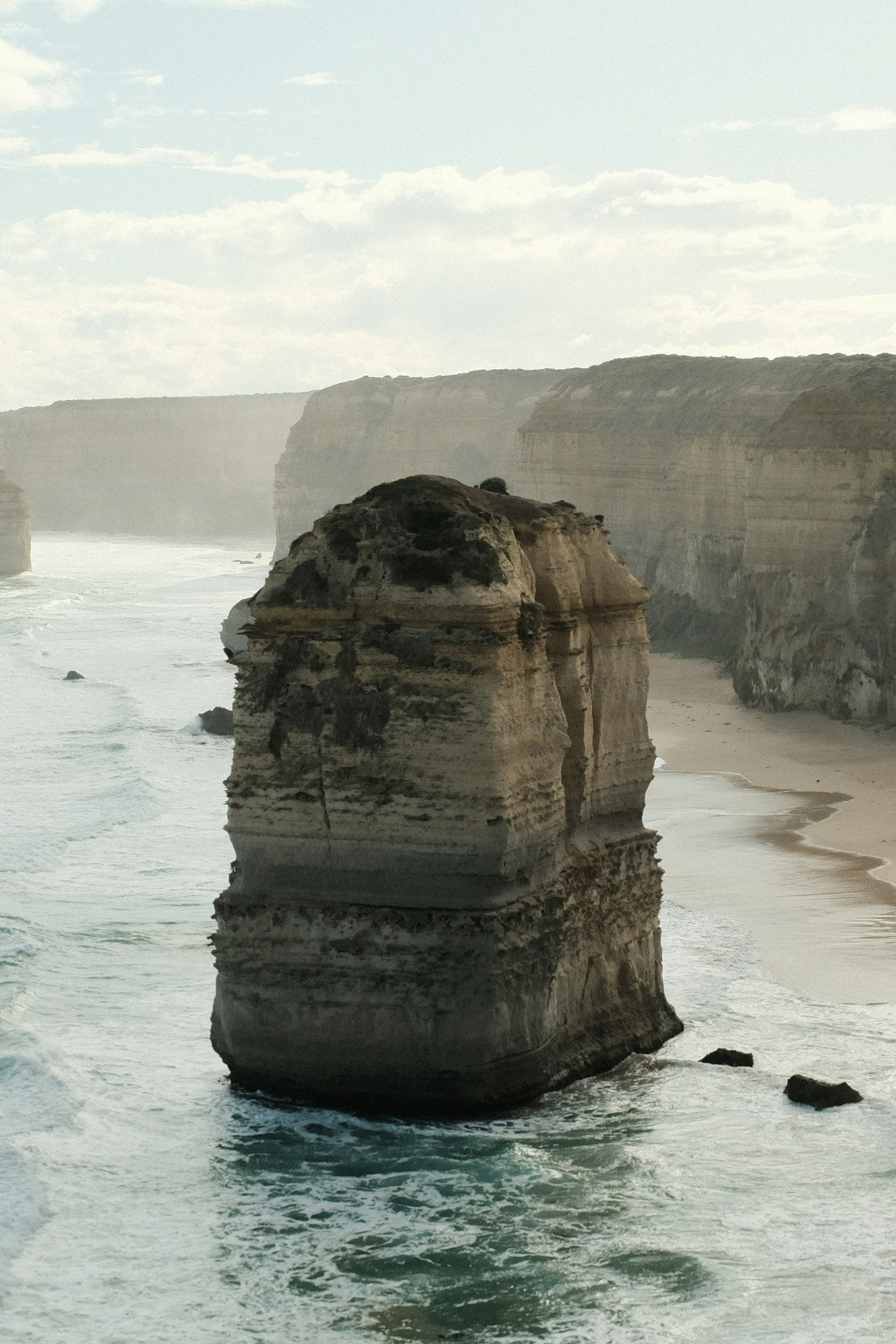 A view of the ocean and cliffs from a cliff photo – Free Cliff Image on ...