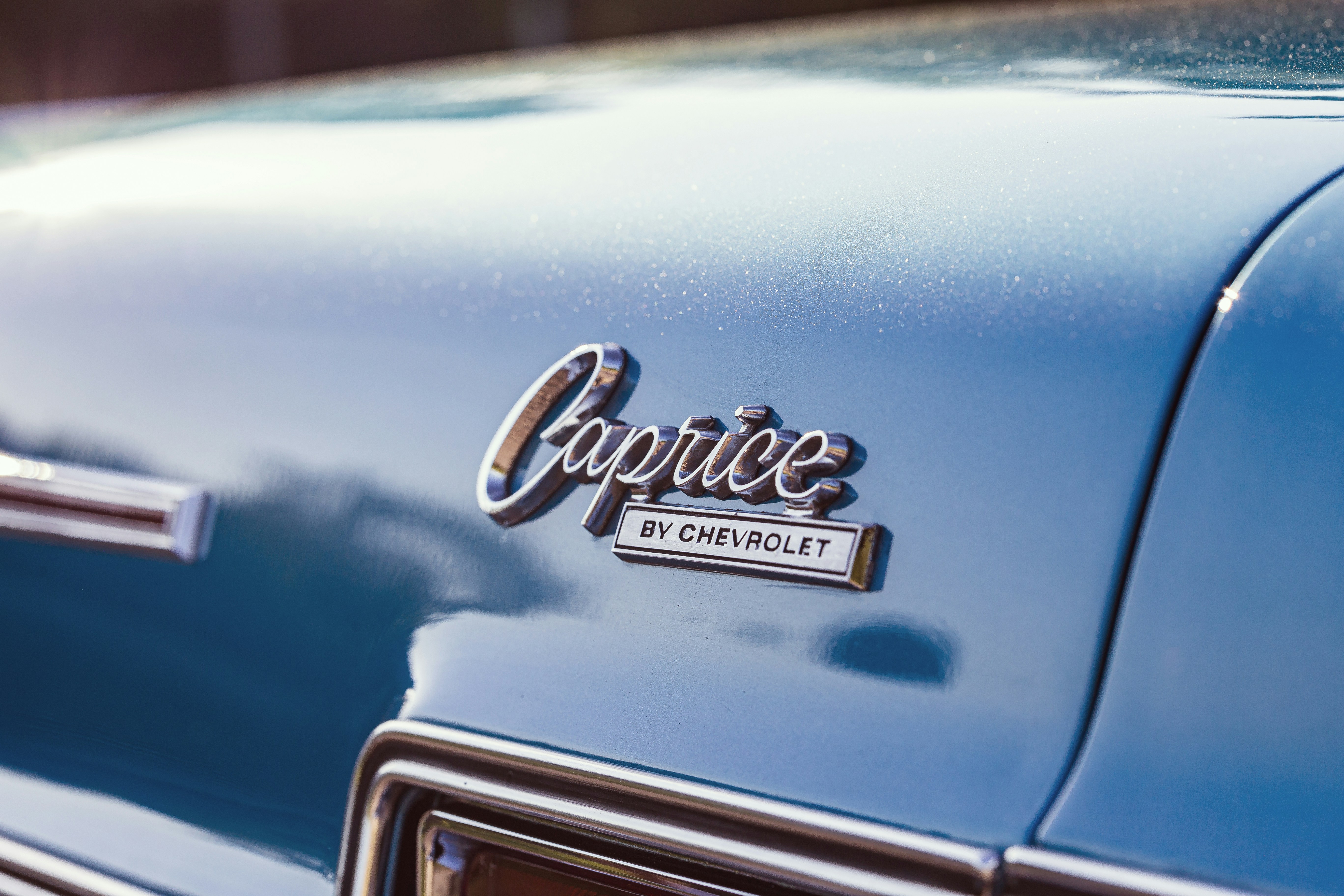 A close up of the emblem on a blue car photo – Free Car Image on Unsplash