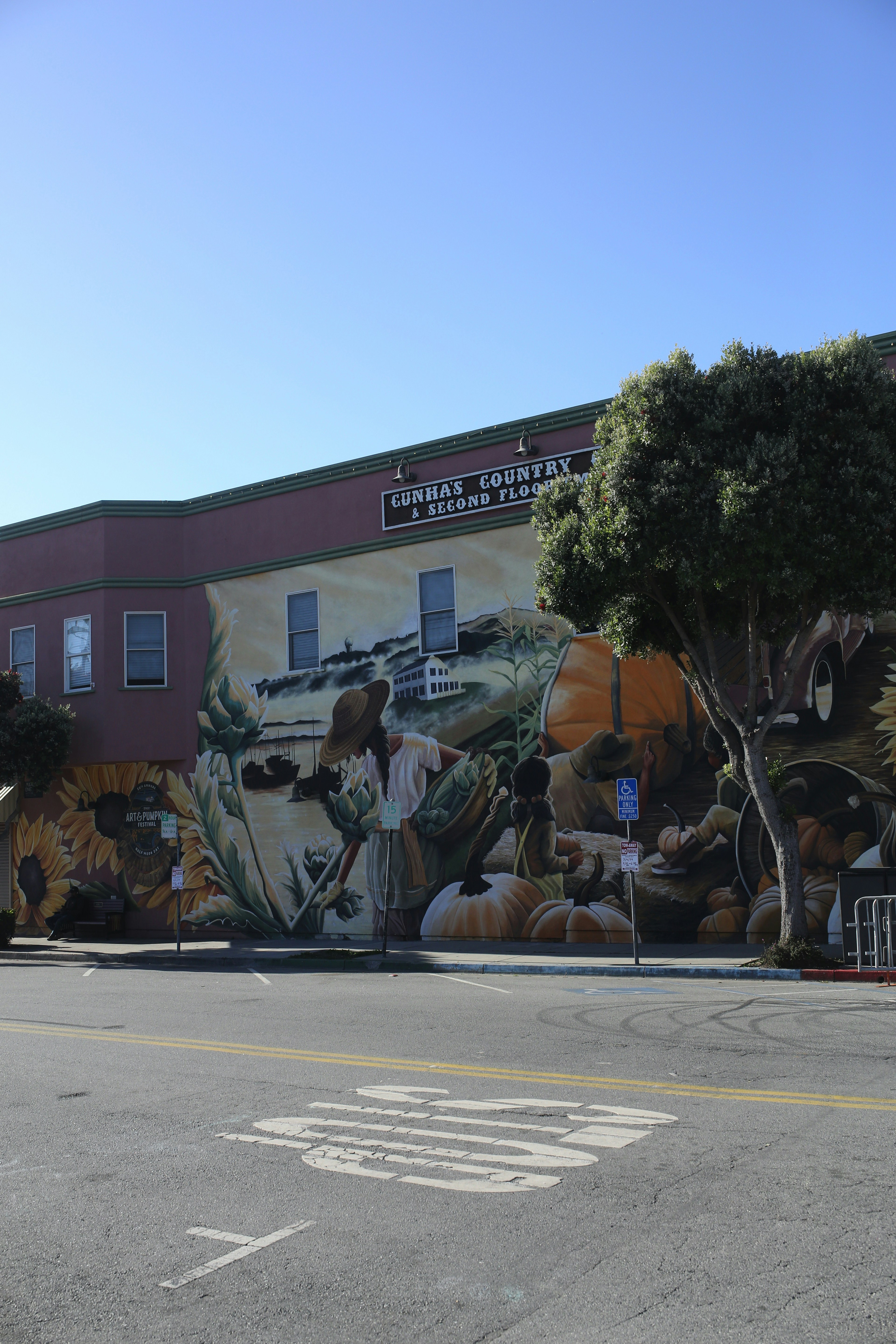 Mural Beacon: A Harvest of Stories on a Pink-Faced Wall