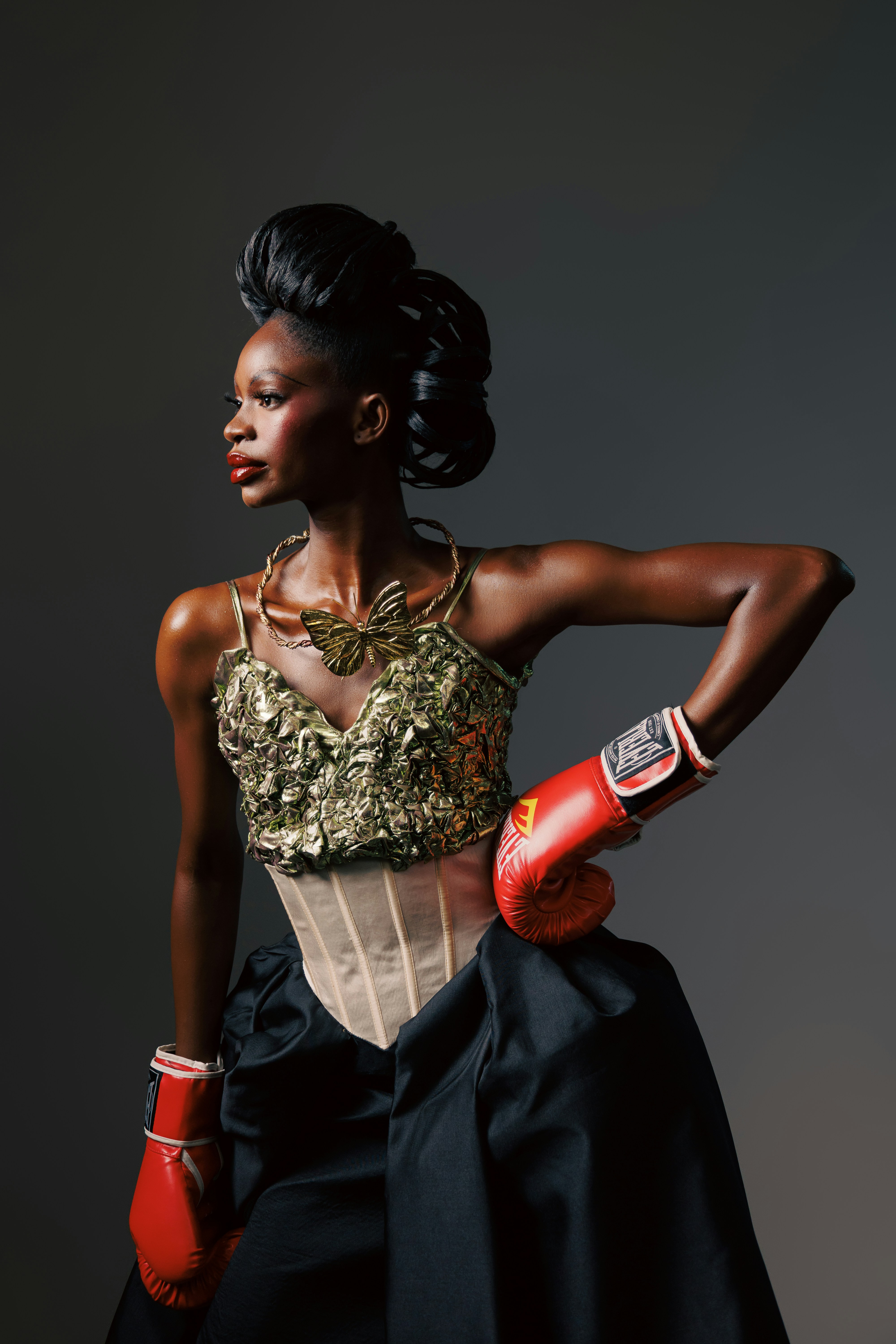 A woman in a dress and boxing gloves photo – Free Fashion Image on Unsplash