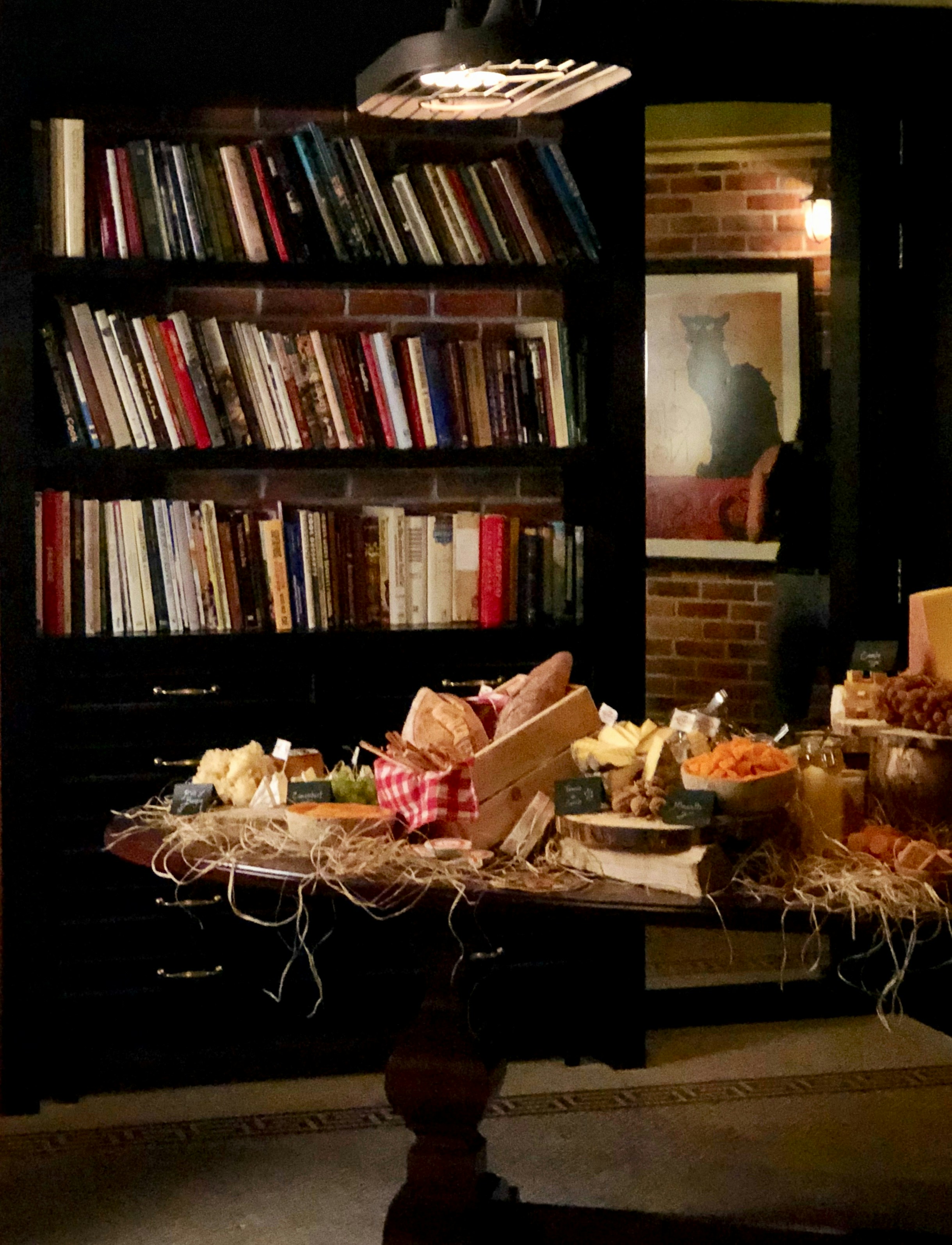 Feast Under Library Lights: Pastries and Portraits