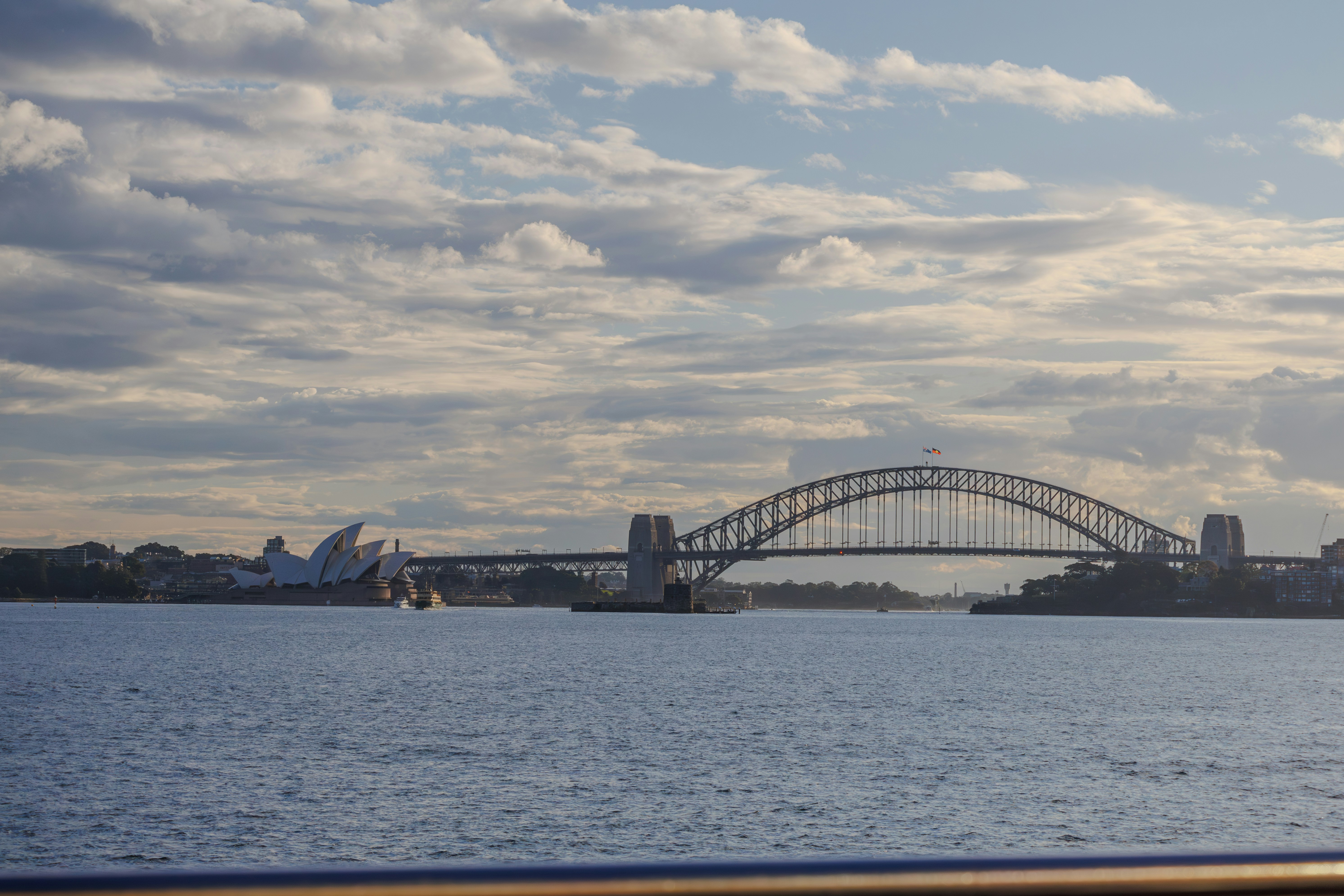 A view of a bridge over a large body of water