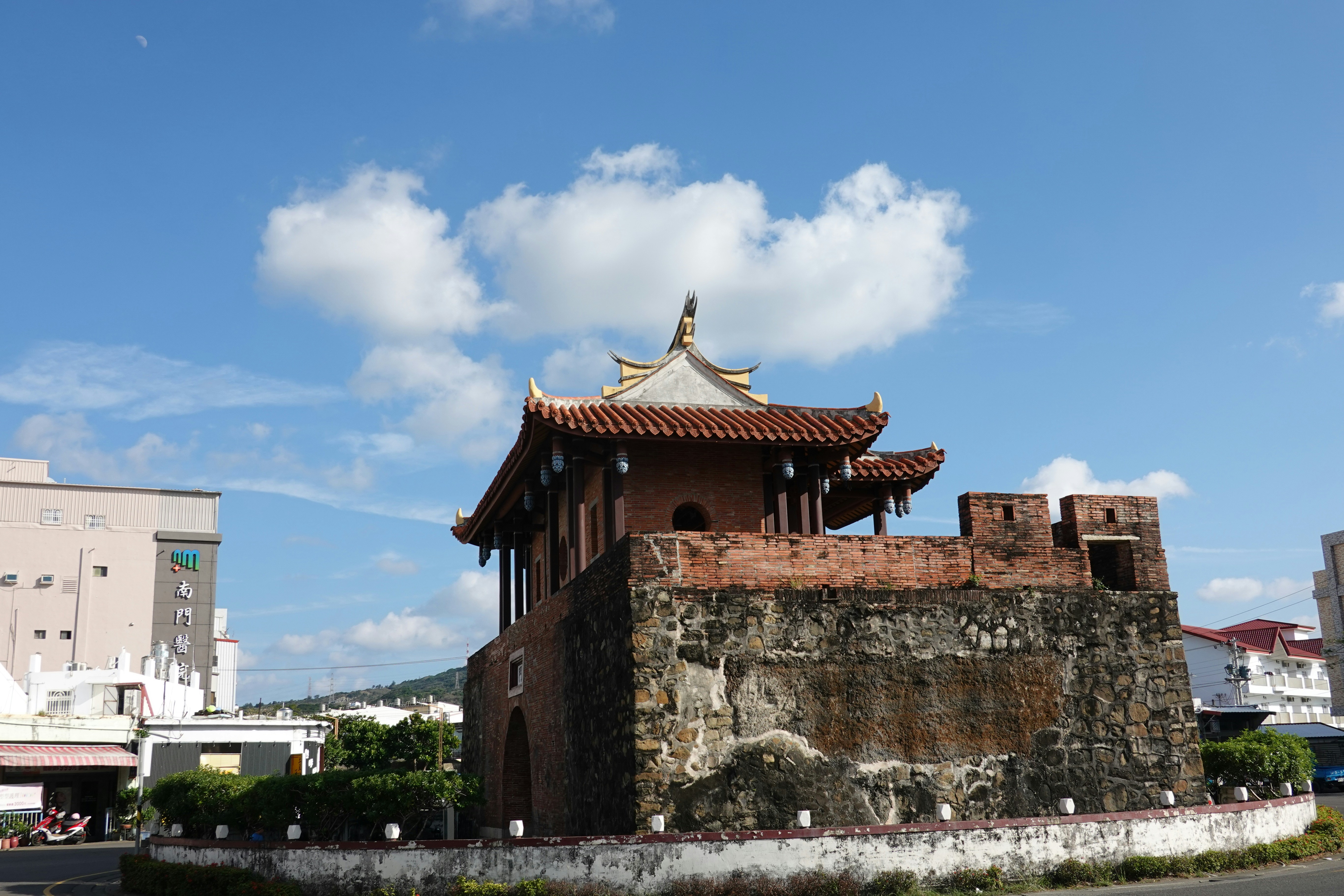 Historic Fortress Amidst Urban Backdrop