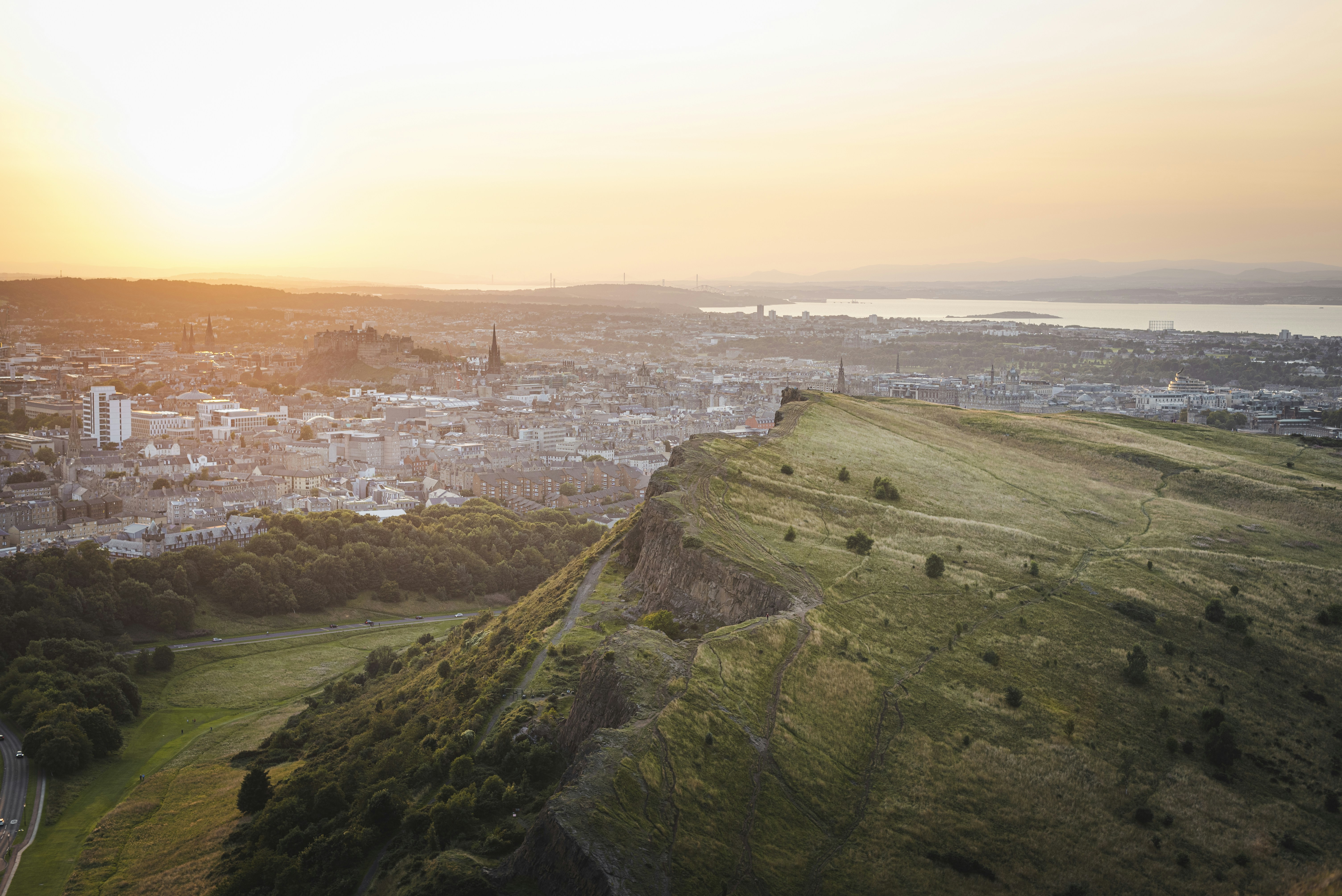 A view of a city from a high point of view photo – Free Edinburgh Image ...