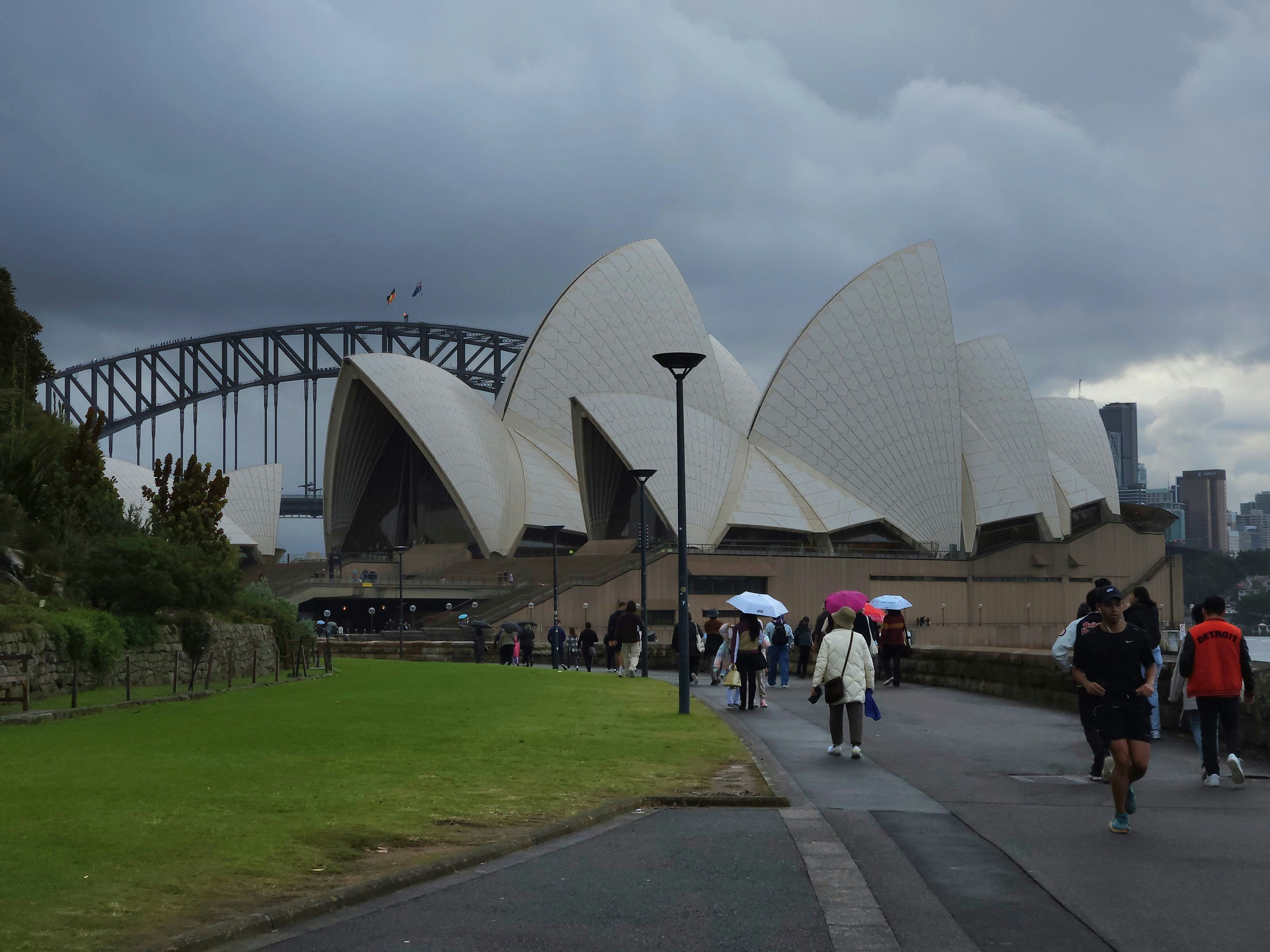 Stormy Day at the Sydney Opera House Promenade