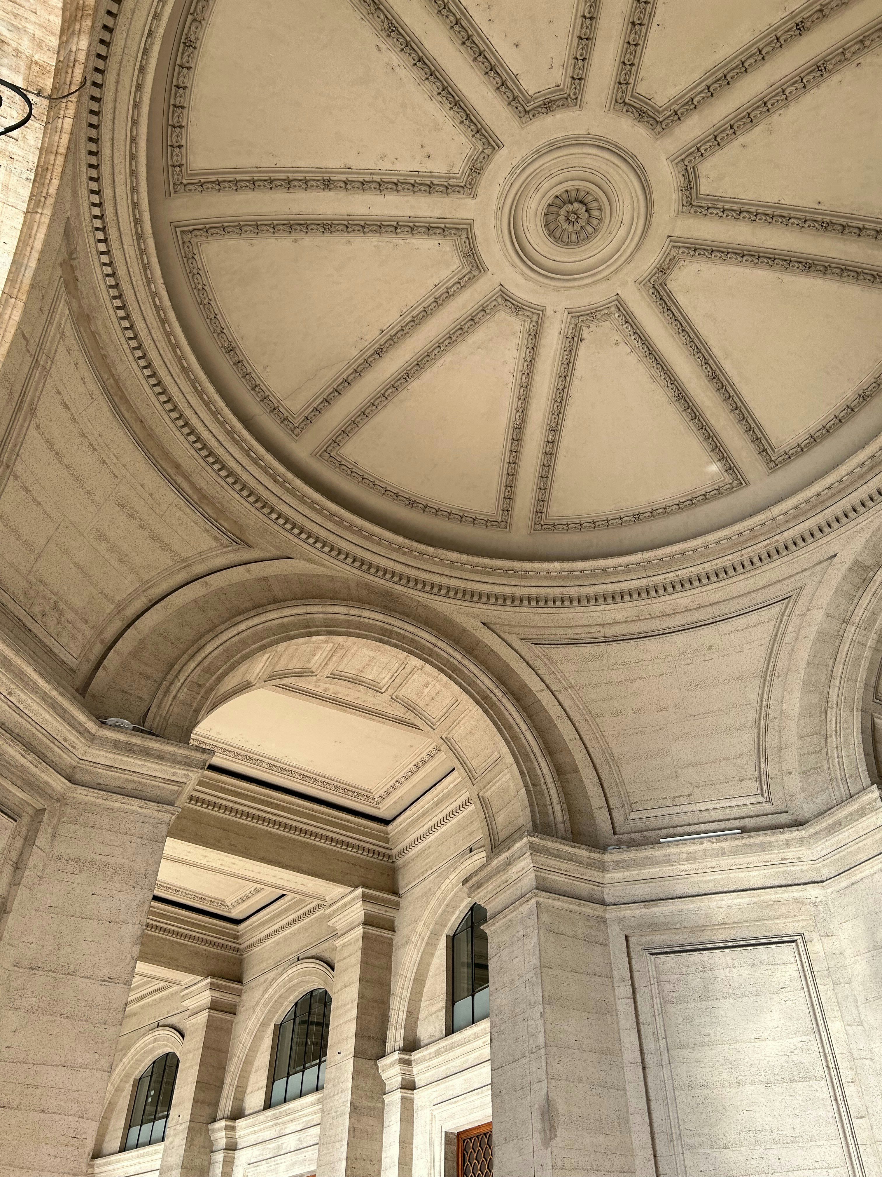 Crowned Geometry: A Domed Archway of Quiet Grandeur
