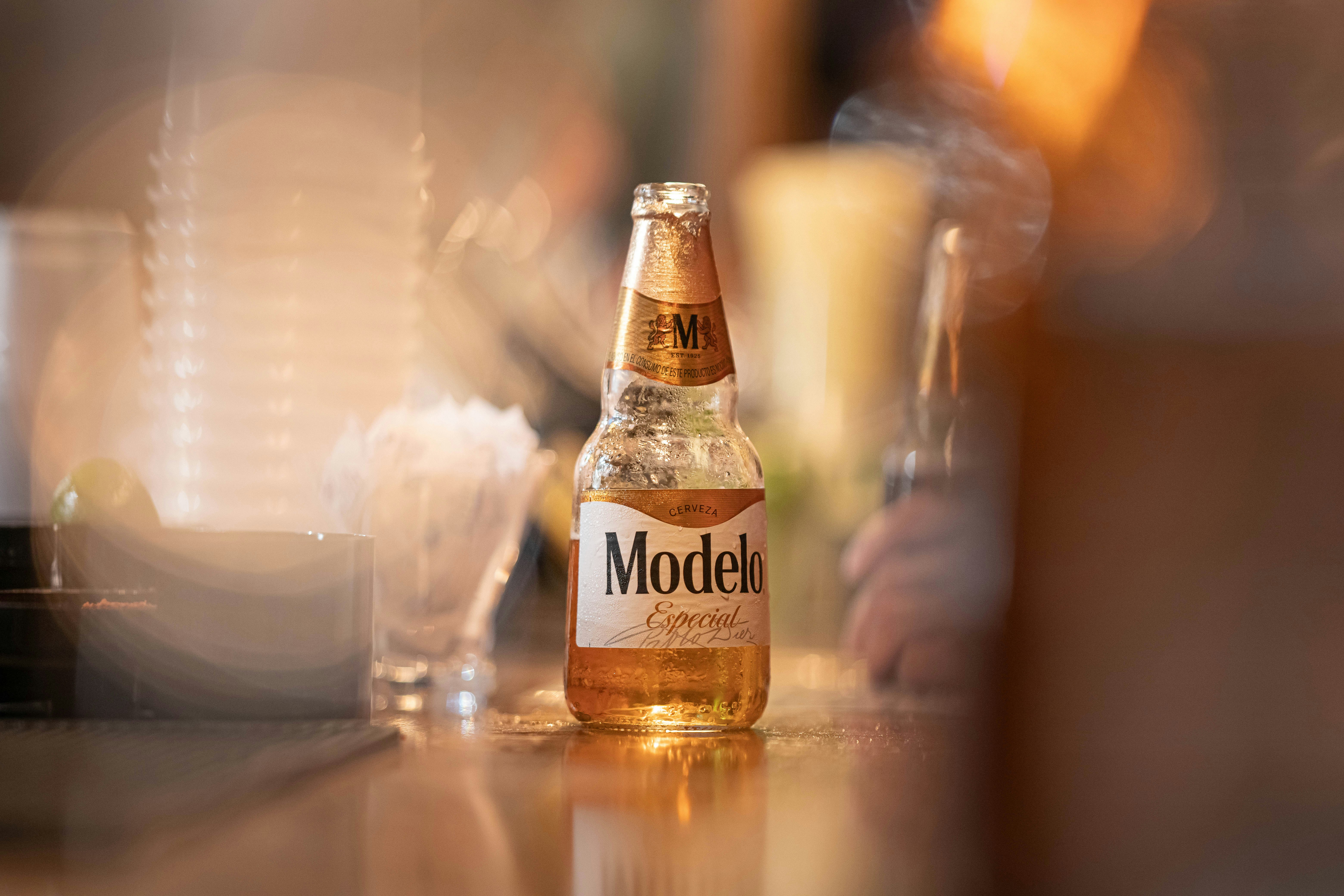 Midnight Brilliance: A Bottled Moment at the Bar