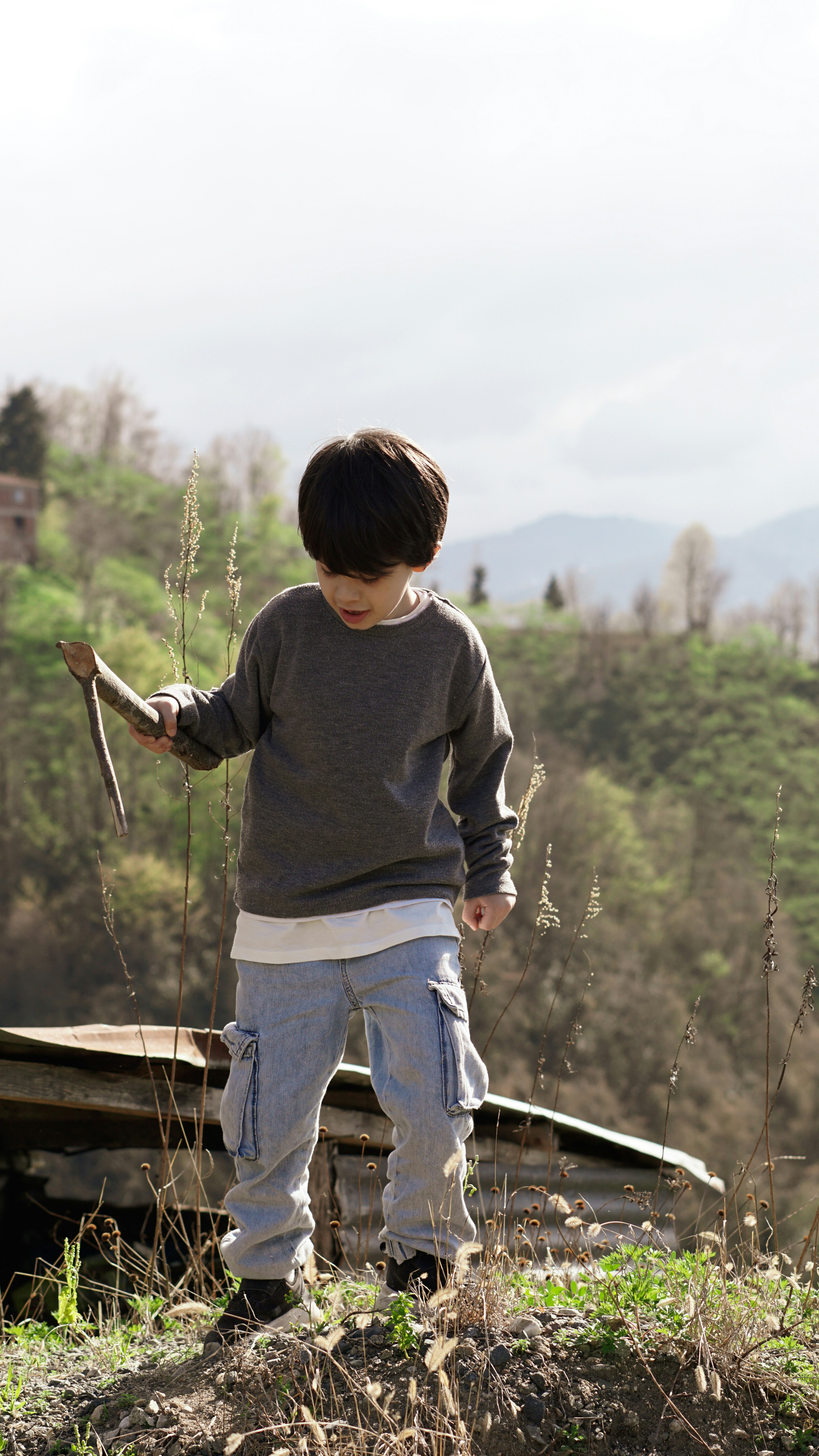 Child in the Field: A Moment of Rough-Edged Adventure