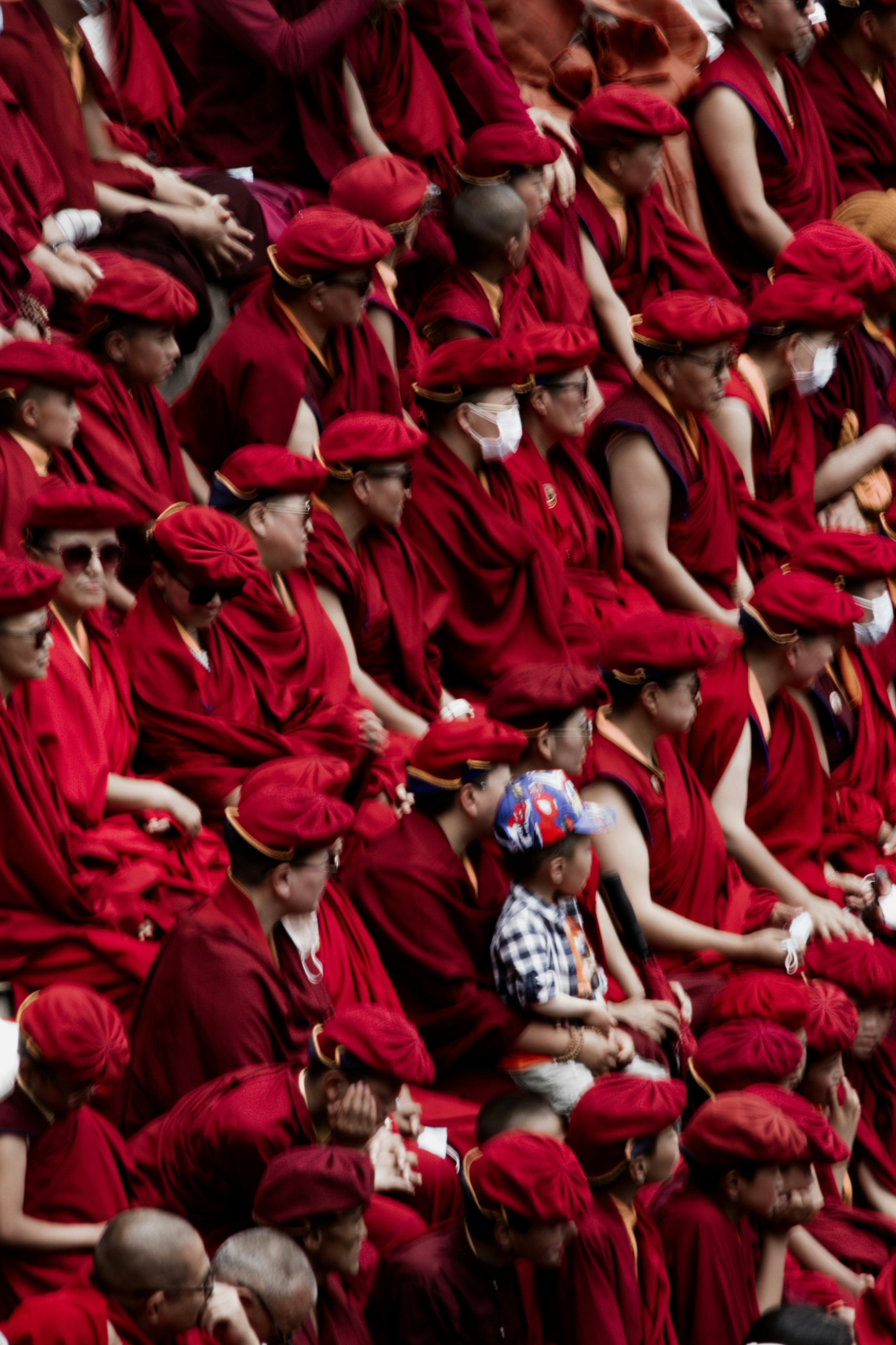 A large group of people dressed in red photo – Free Crowd Image on Unsplash