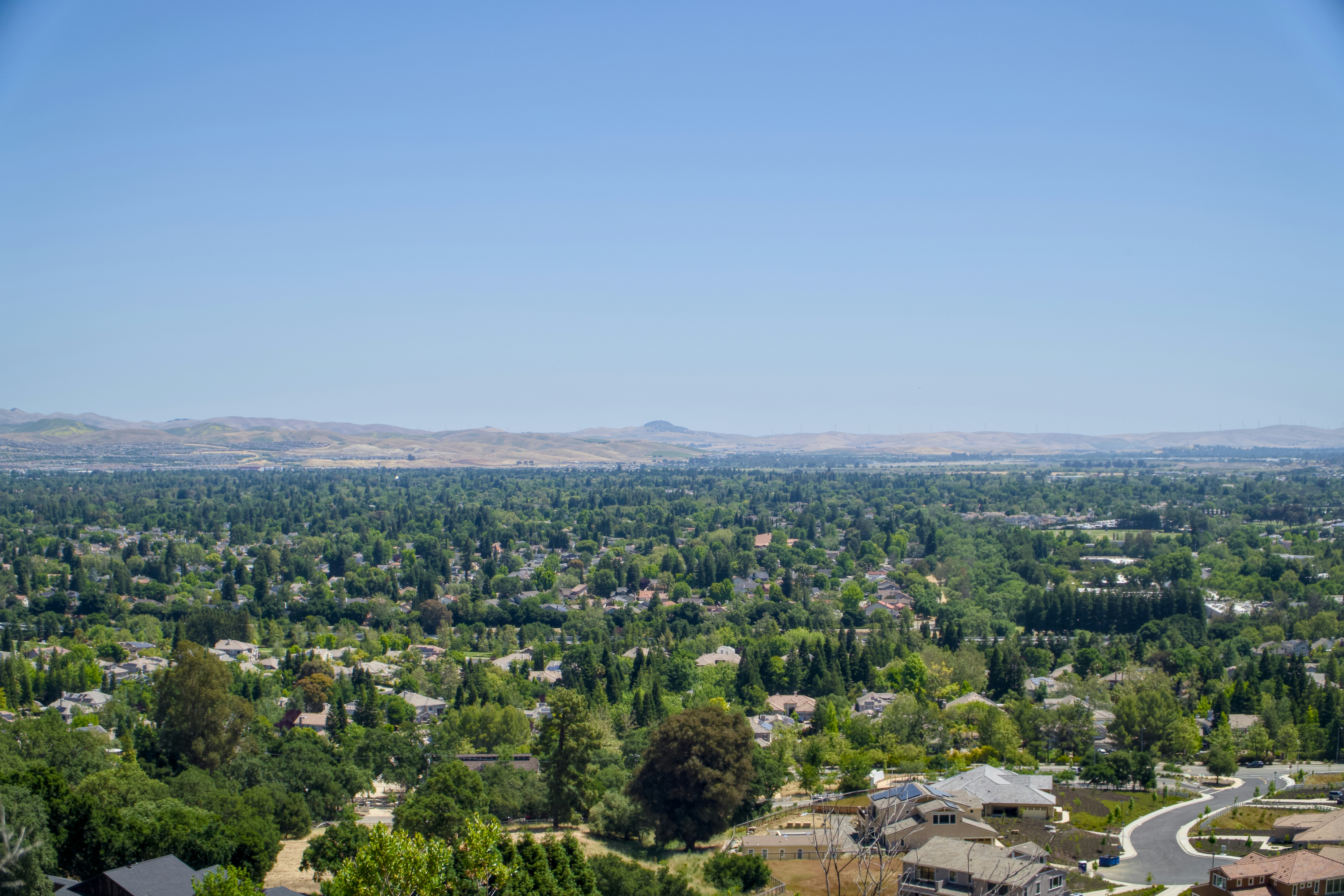 A view of a city from a high point of view photo – Free Pleasanton ...