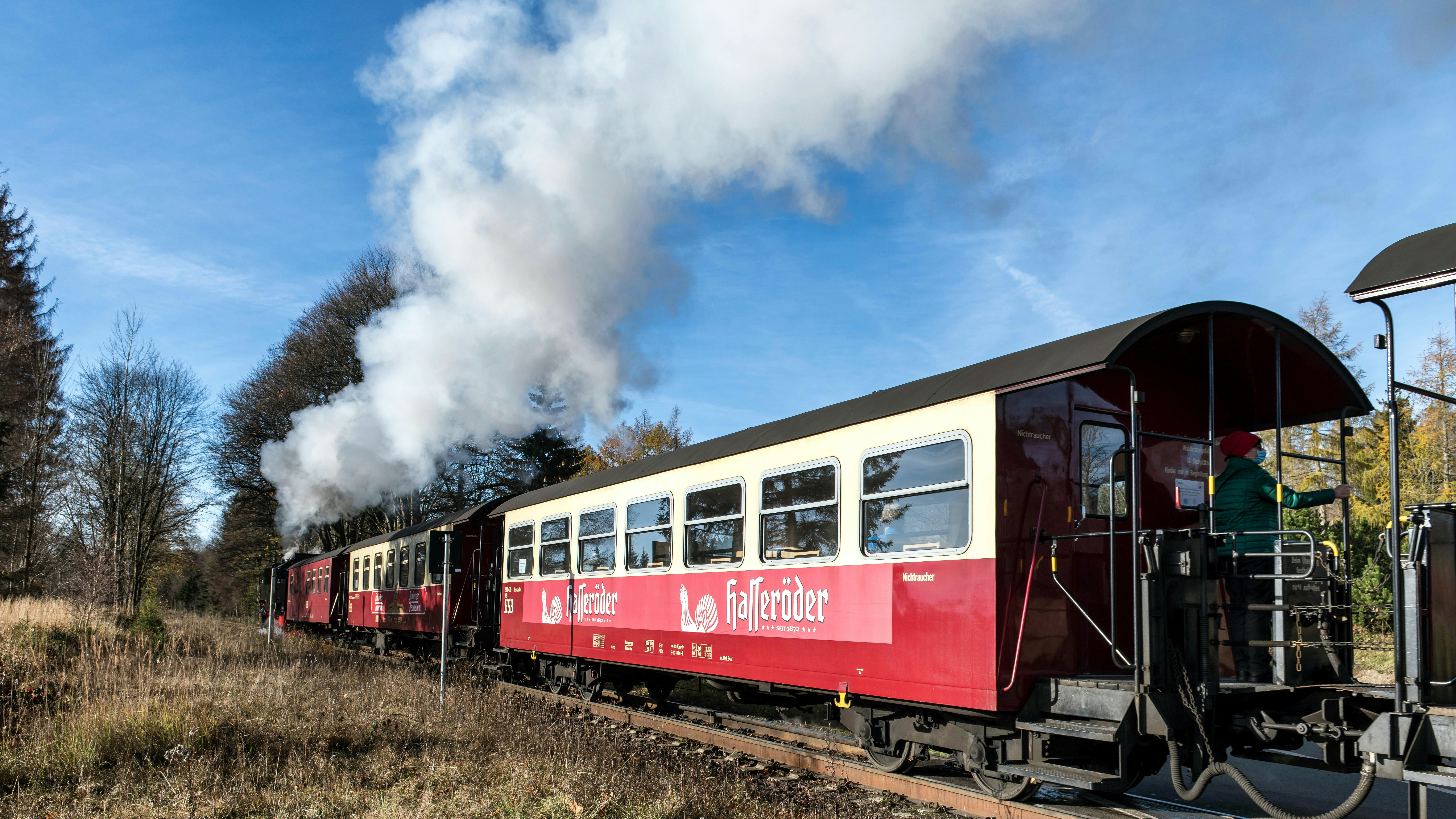 Breathing Steam Along the Red Carriage Line
