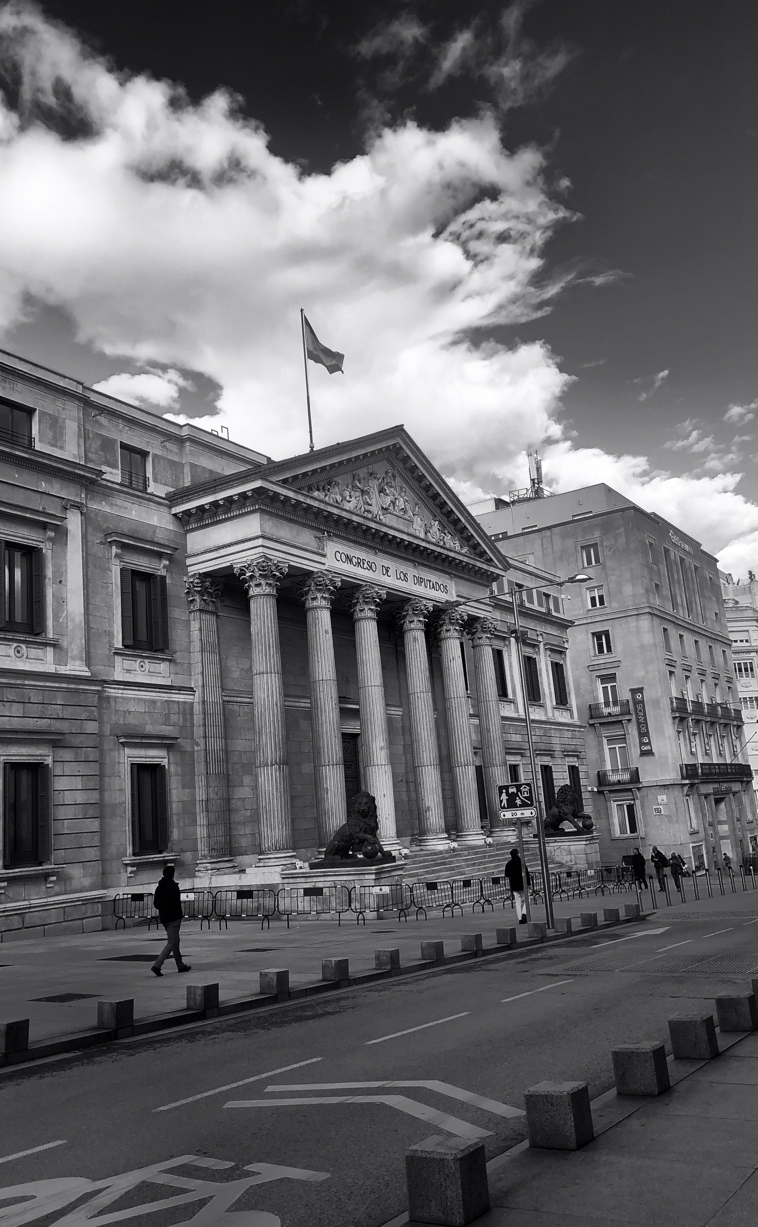 Majestic Facade Under Dramatic Skies