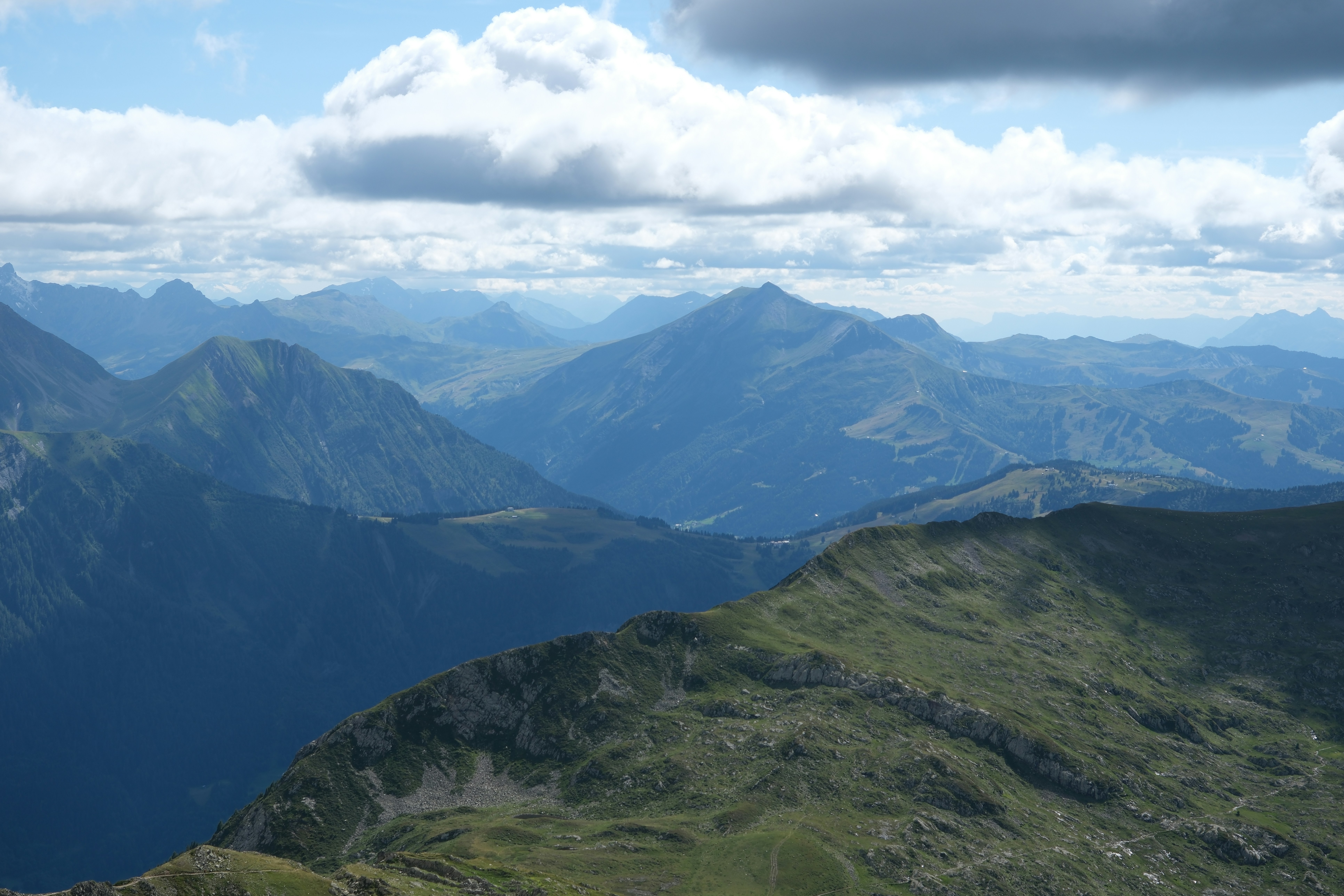 A view of the mountains from a high point of view photo – Free Mountain ...
