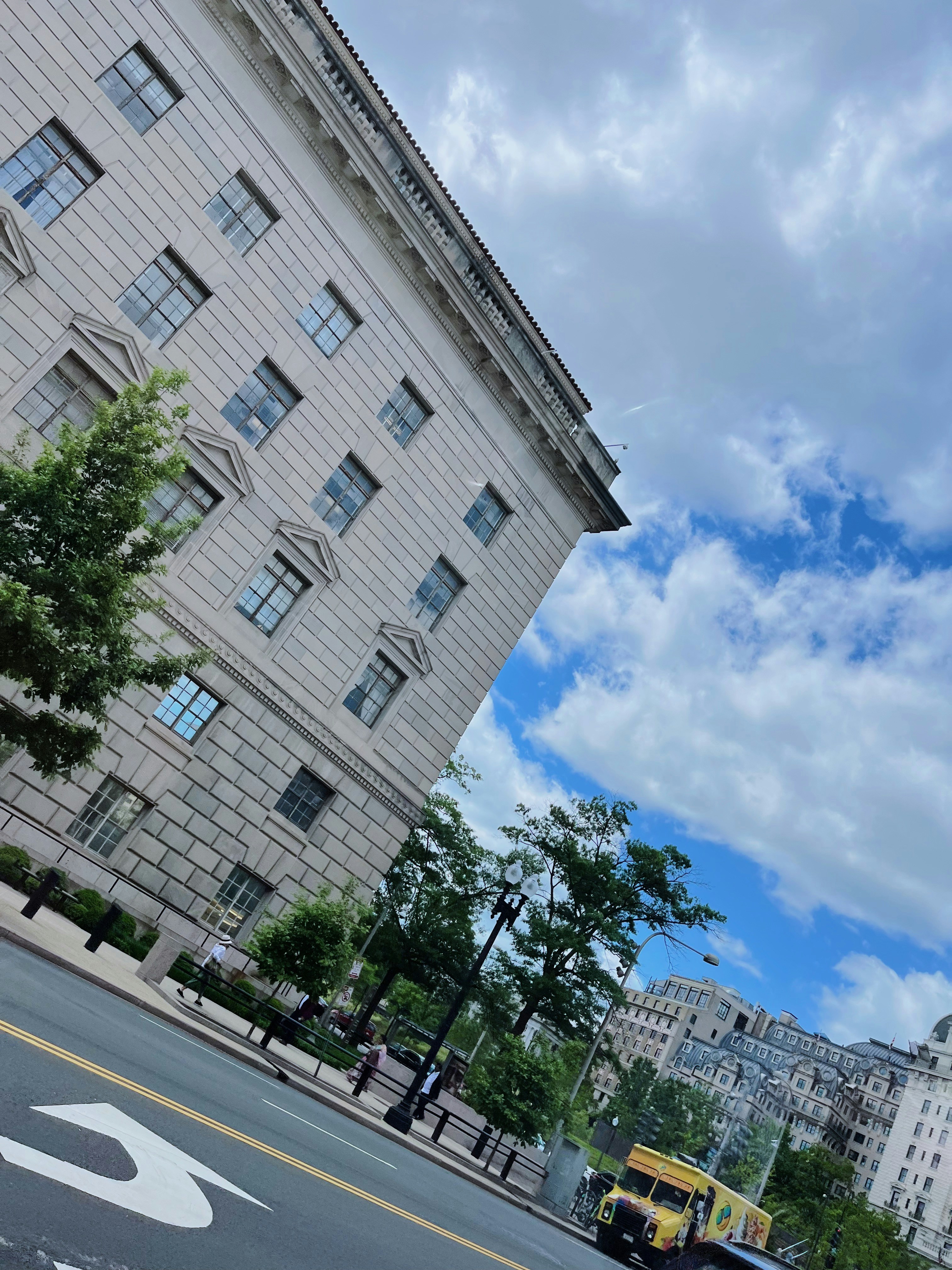 Beaux-Arts Corner Tilting Toward the Sky