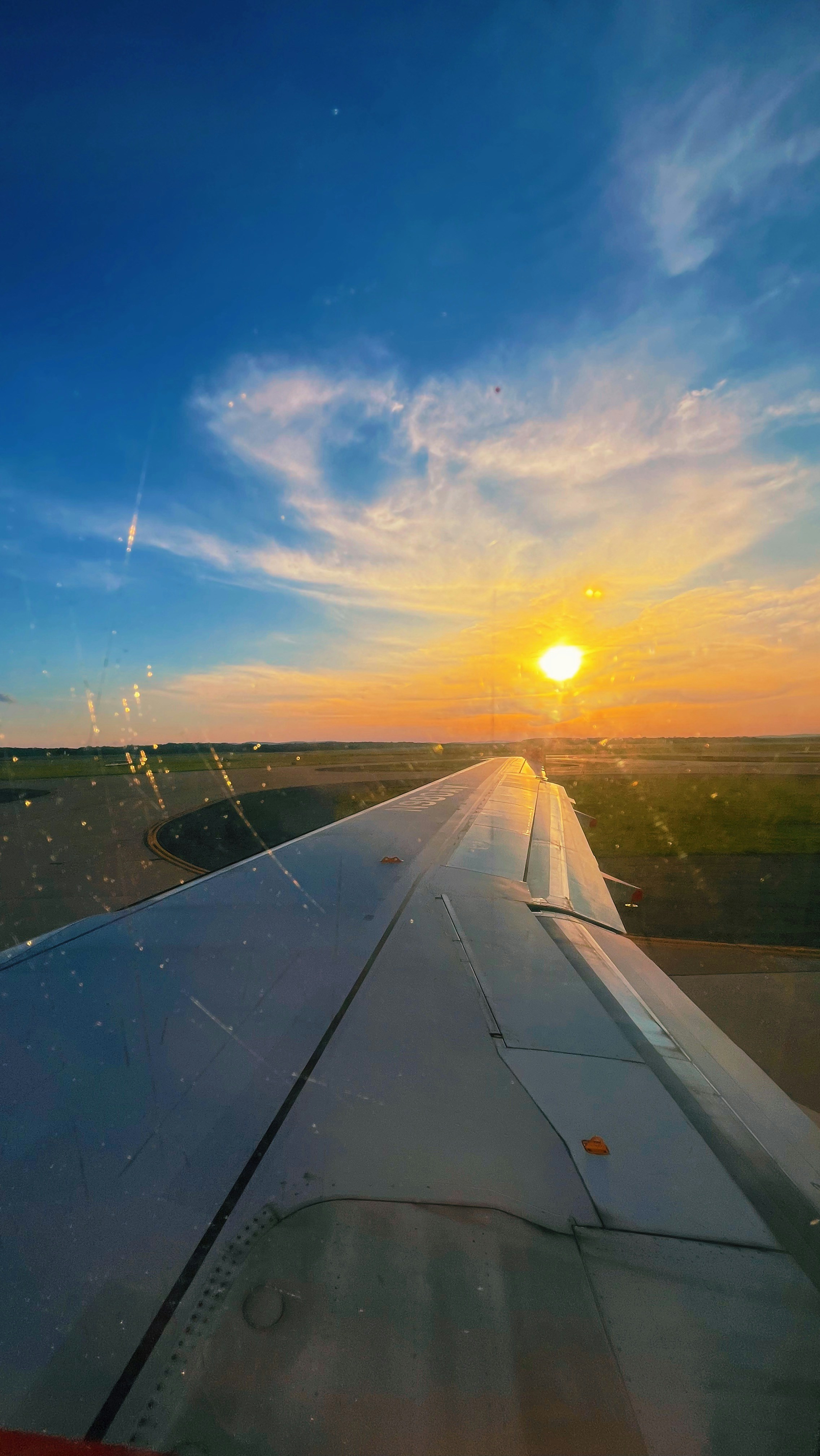 Sunlit Wing: Landing Into a Golden Horizon