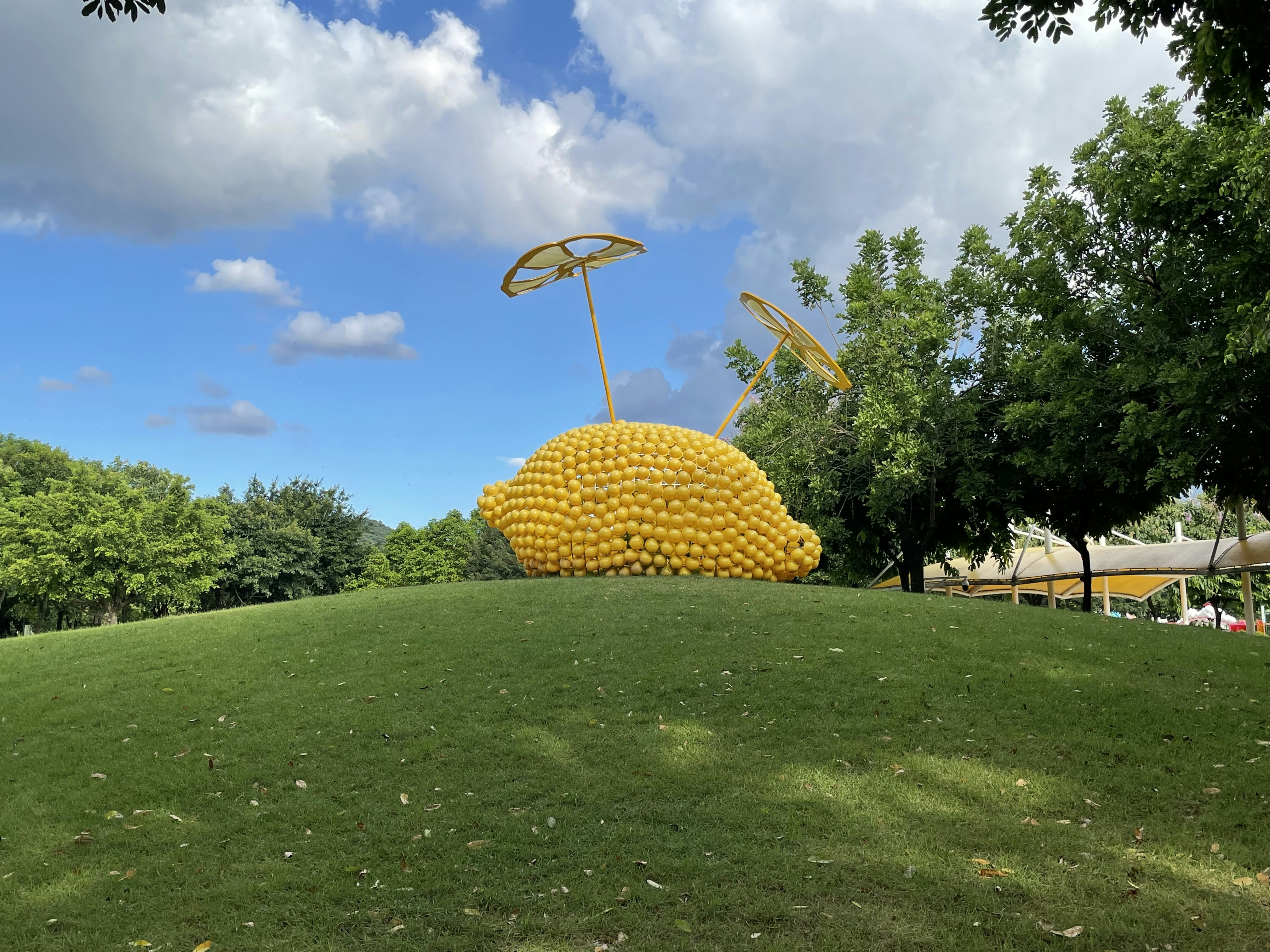 The Giant Golden Kernel Surmounting a Park Hill