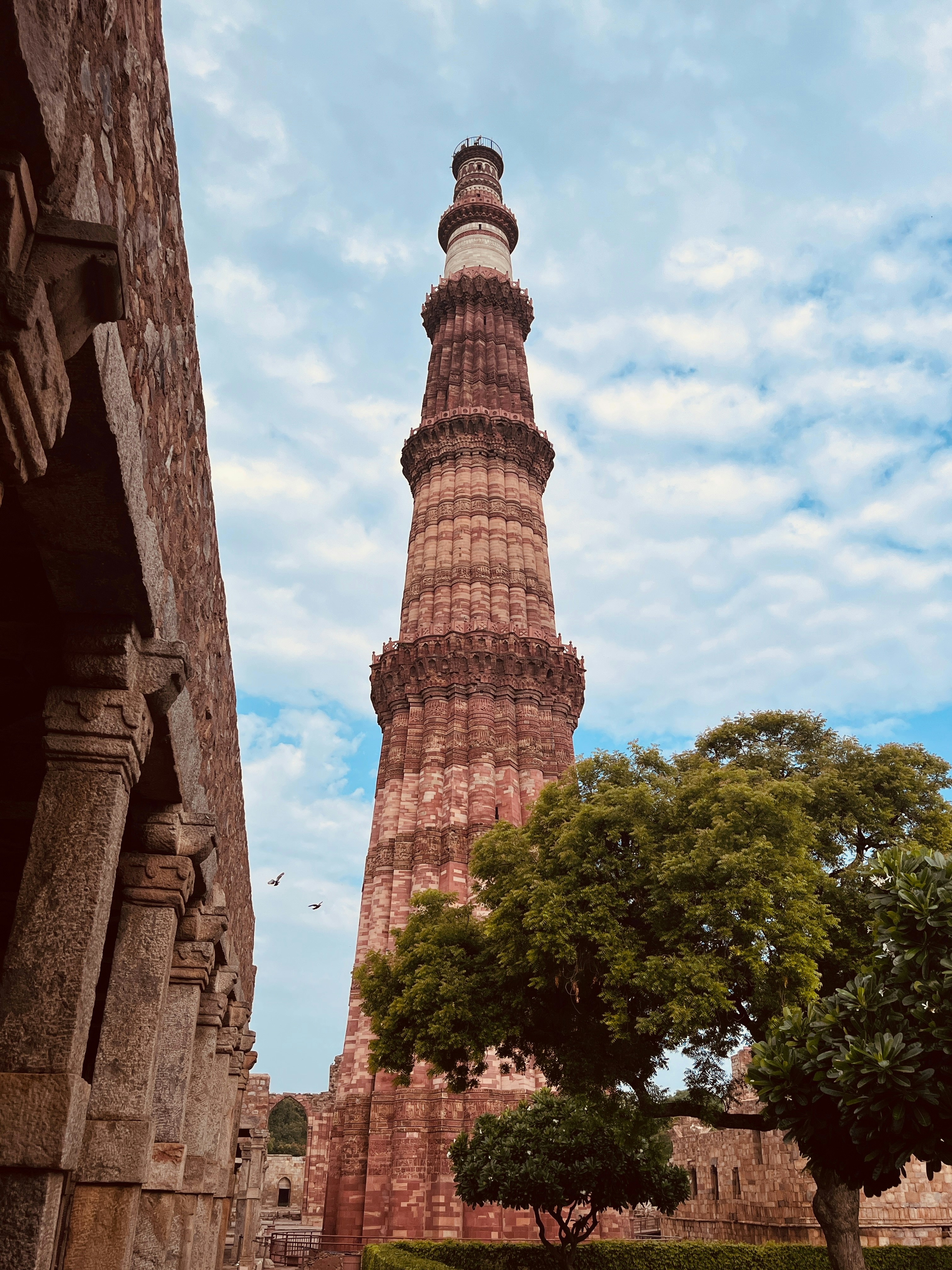 Spiral of Red Brick: Qutub Minar Reaching into the Sky