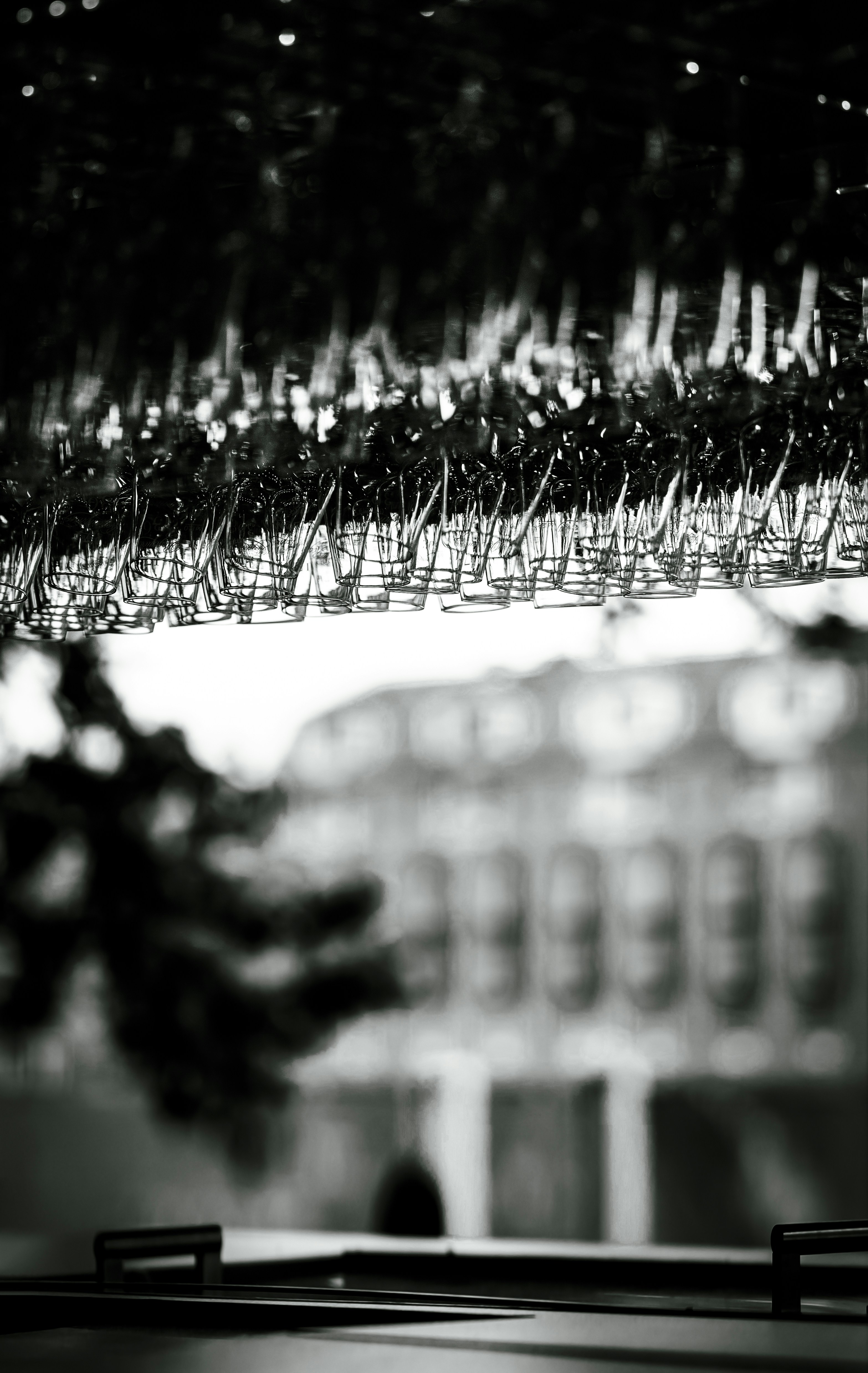 Razor-Wire Macro Over a Distant Cityscape