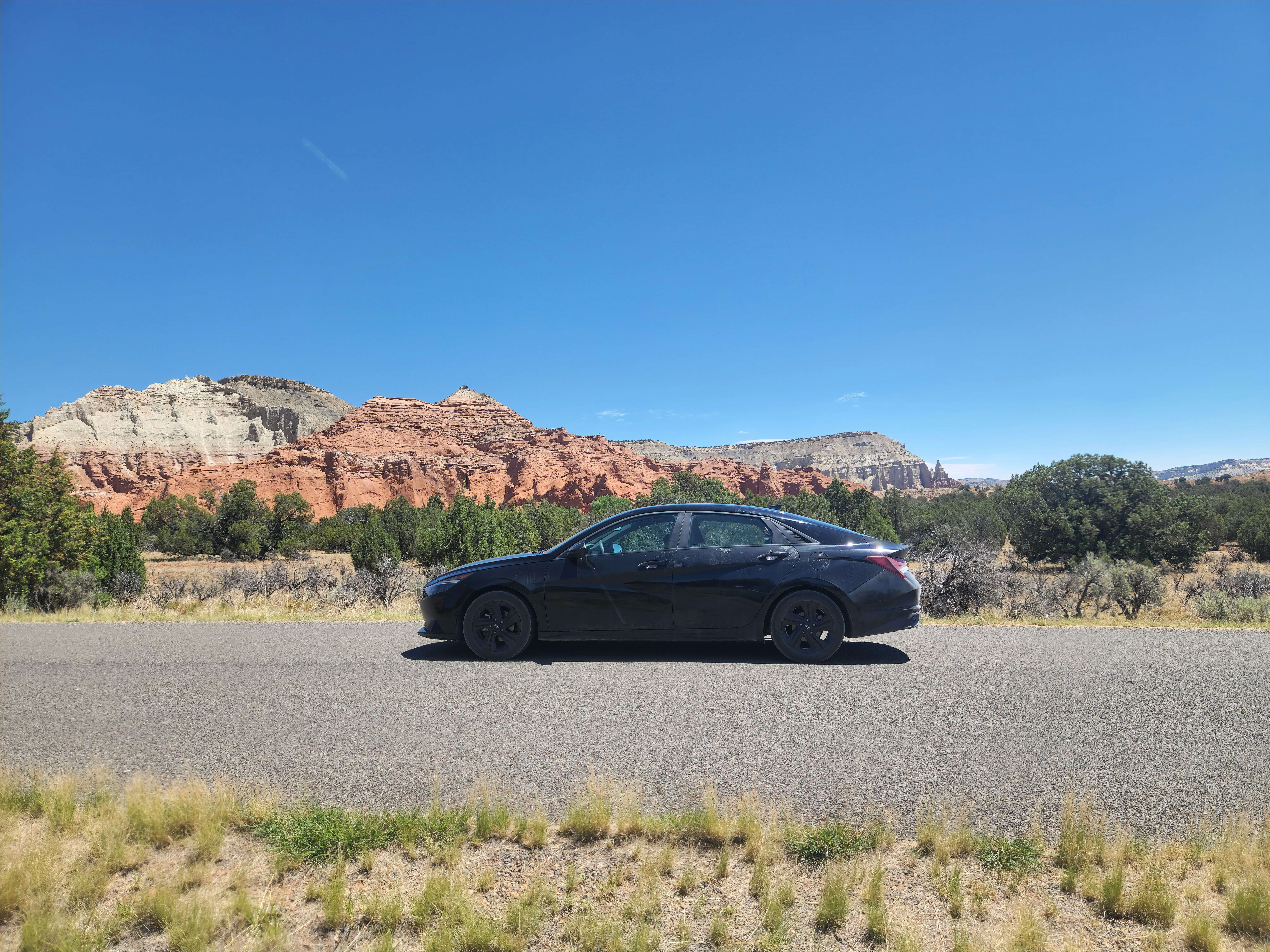 Midnight Racer in the Desert Landscape