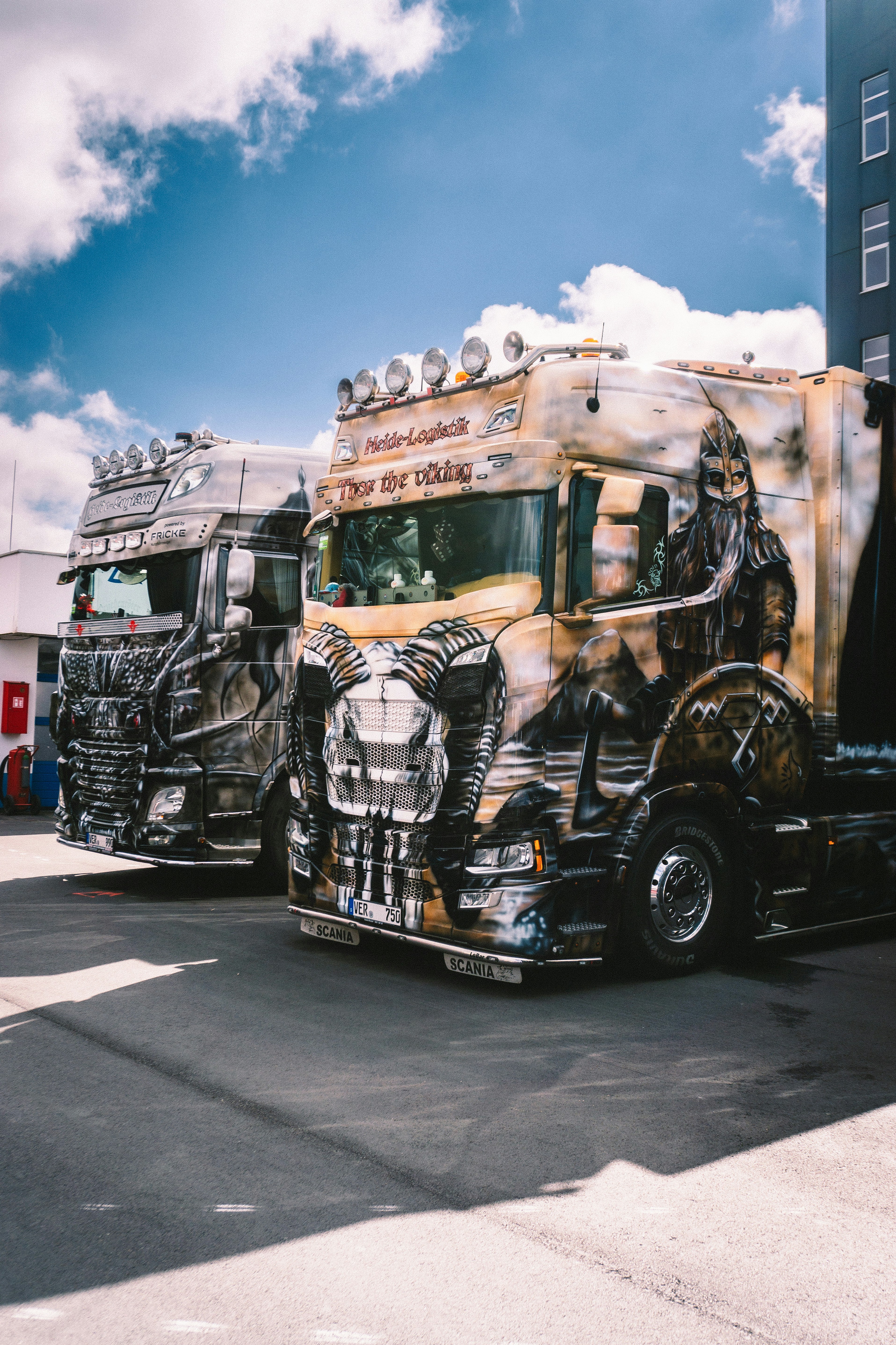 Fiery Drag of the Road: A Panther Truck Parade