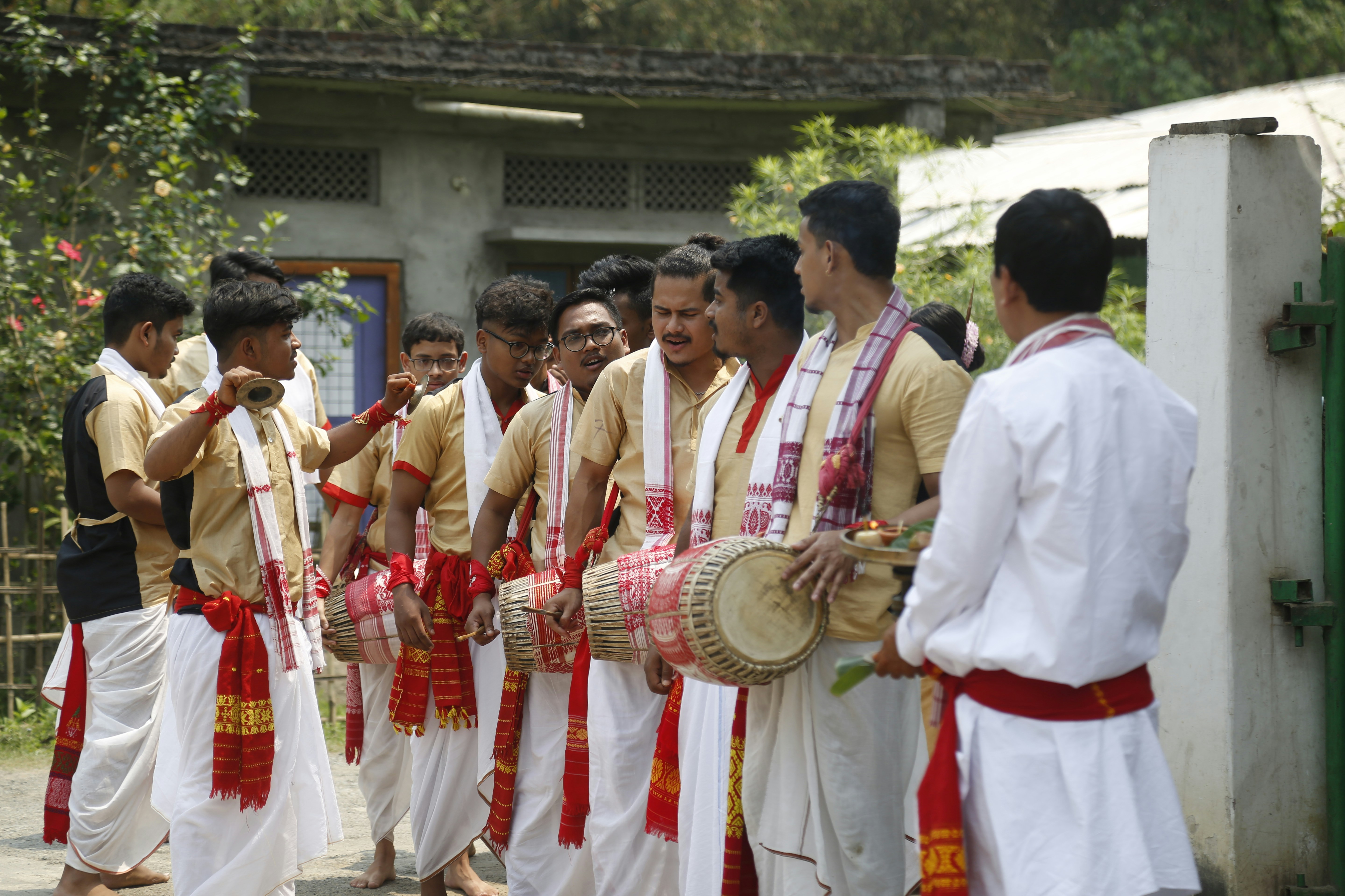 A group of men standing next to each other photo – Free Assamese boy ...