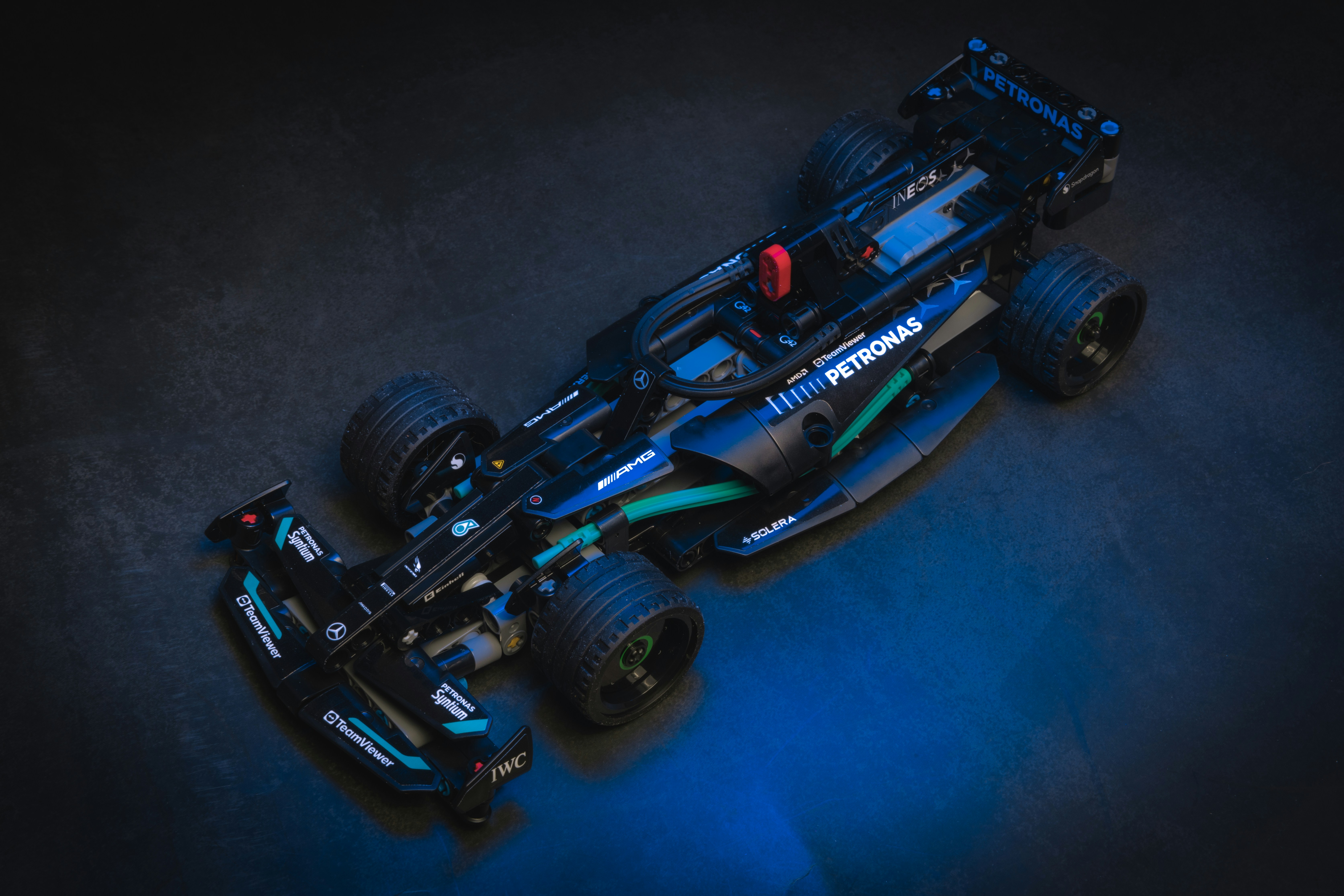 Night-Shift Racing Monocoque: A Formula One Dream Under Blue Glow