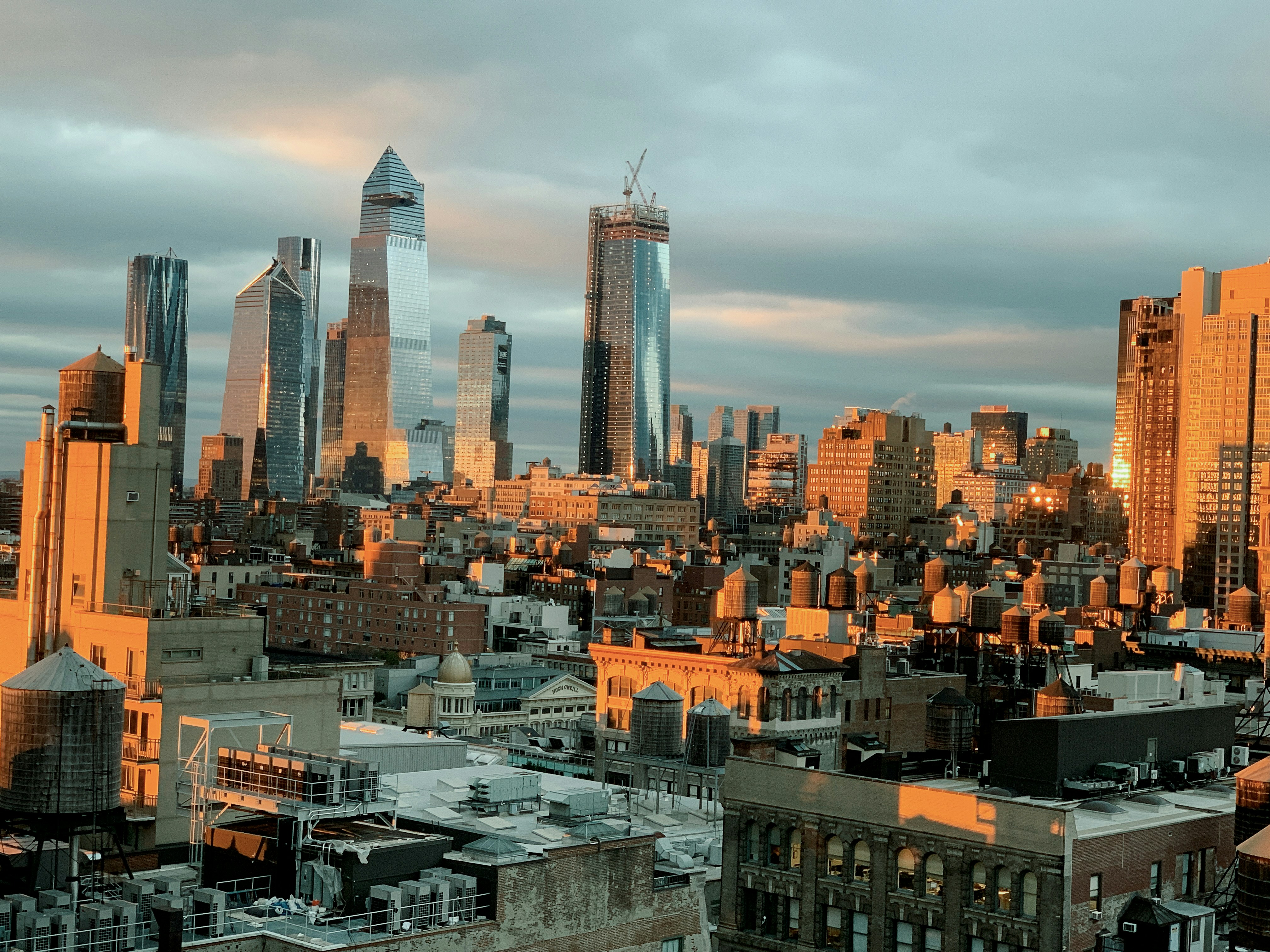 A view of a city with tall buildings photo – Free Hudson yards Image on ...