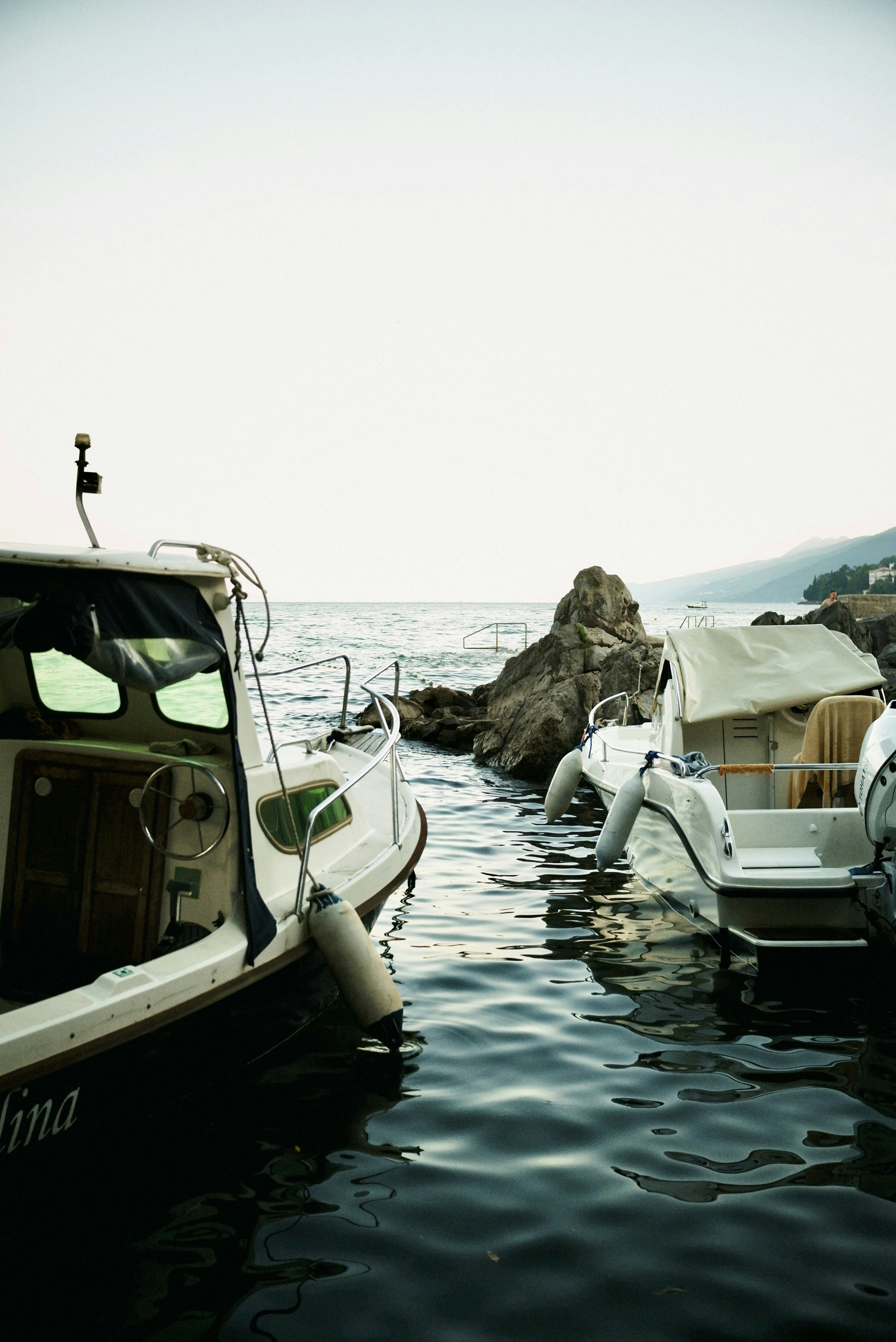 Boats at the Risen Shore: A Quiet Marina Vista