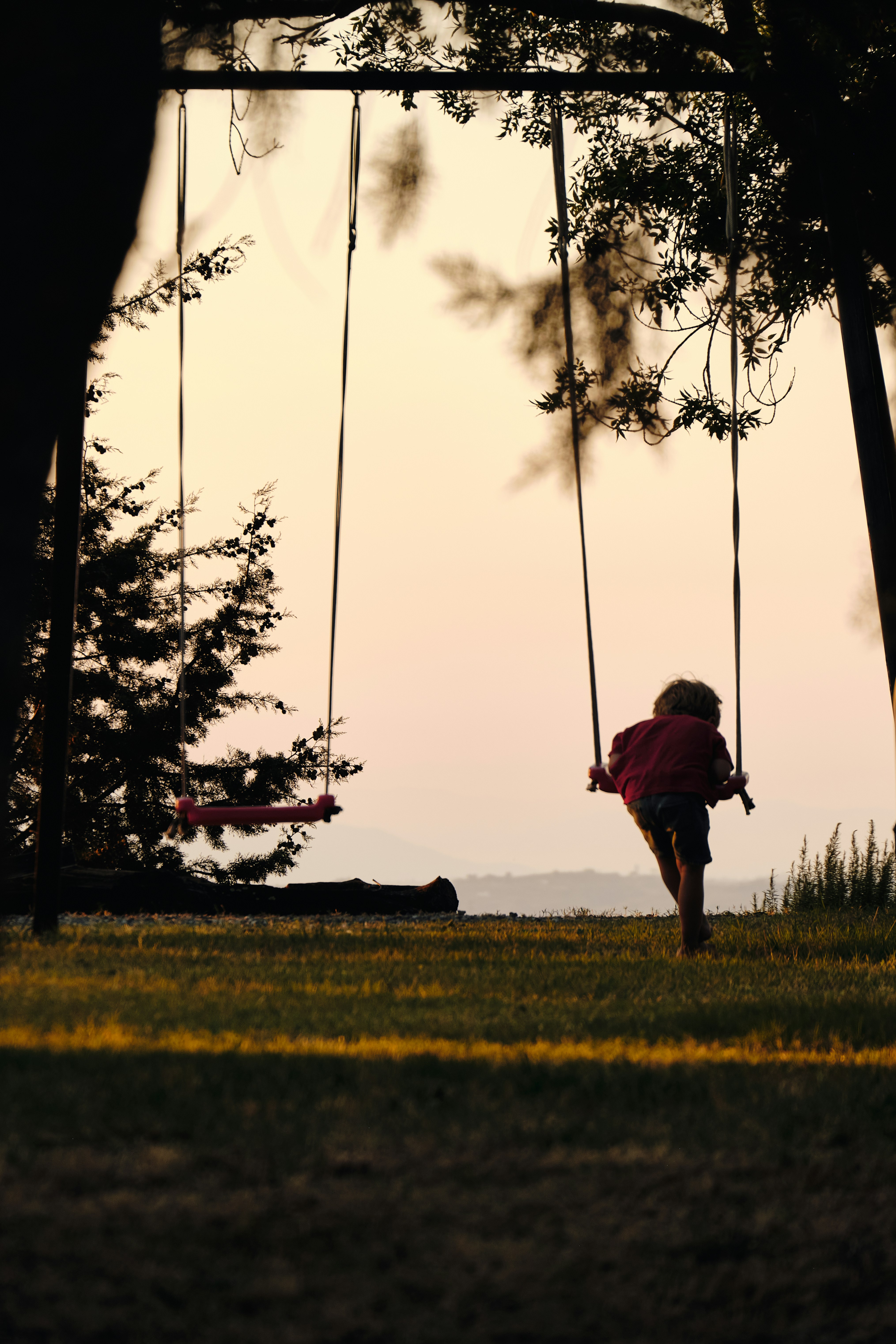 A person swinging on a swing in a park photo – Free Boy Image on Unsplash