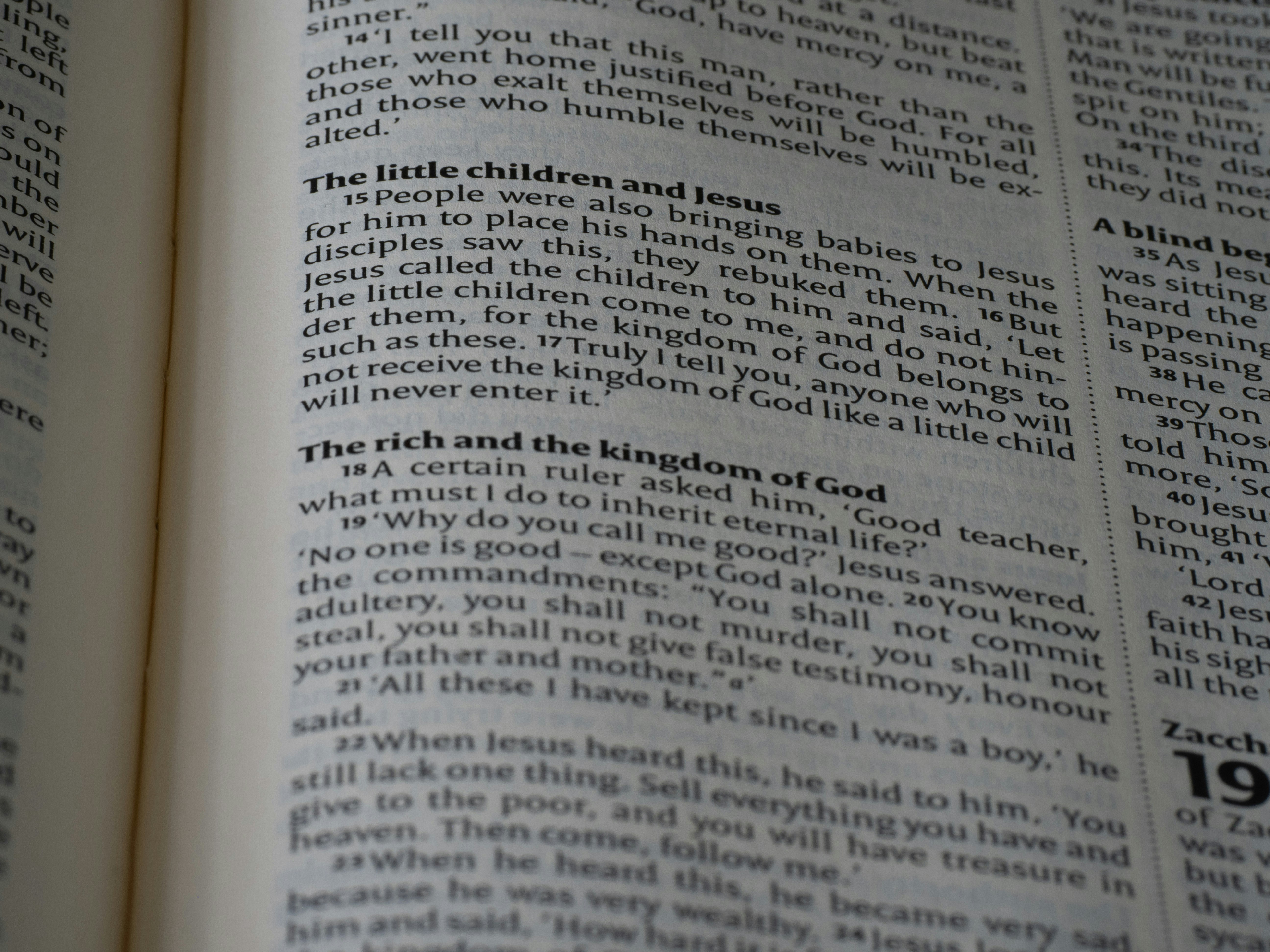 Quiet Prayer: A Page Turned in a Bible