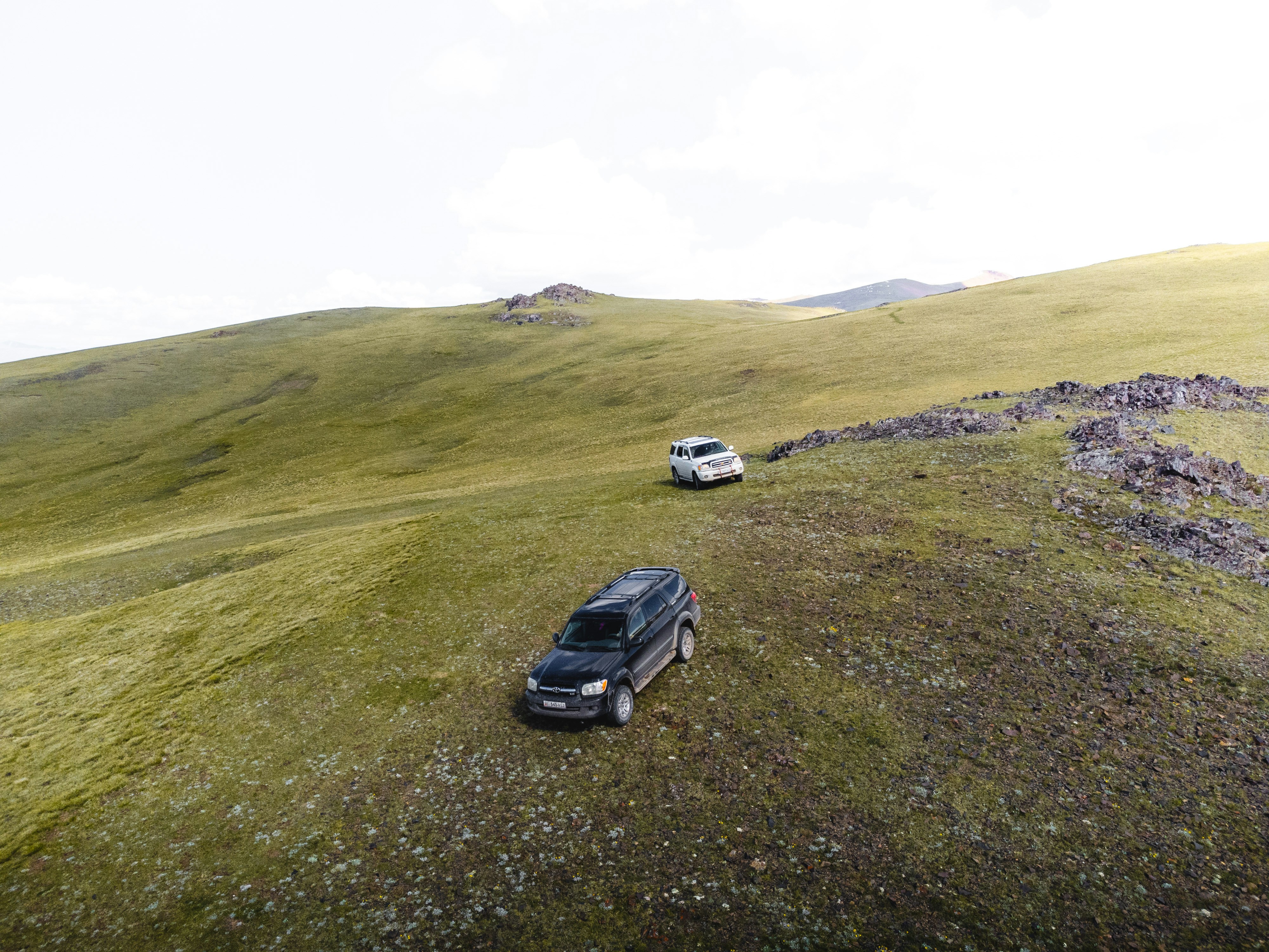 A couple of cars that are sitting in the grass photo – Free Automobile ...
