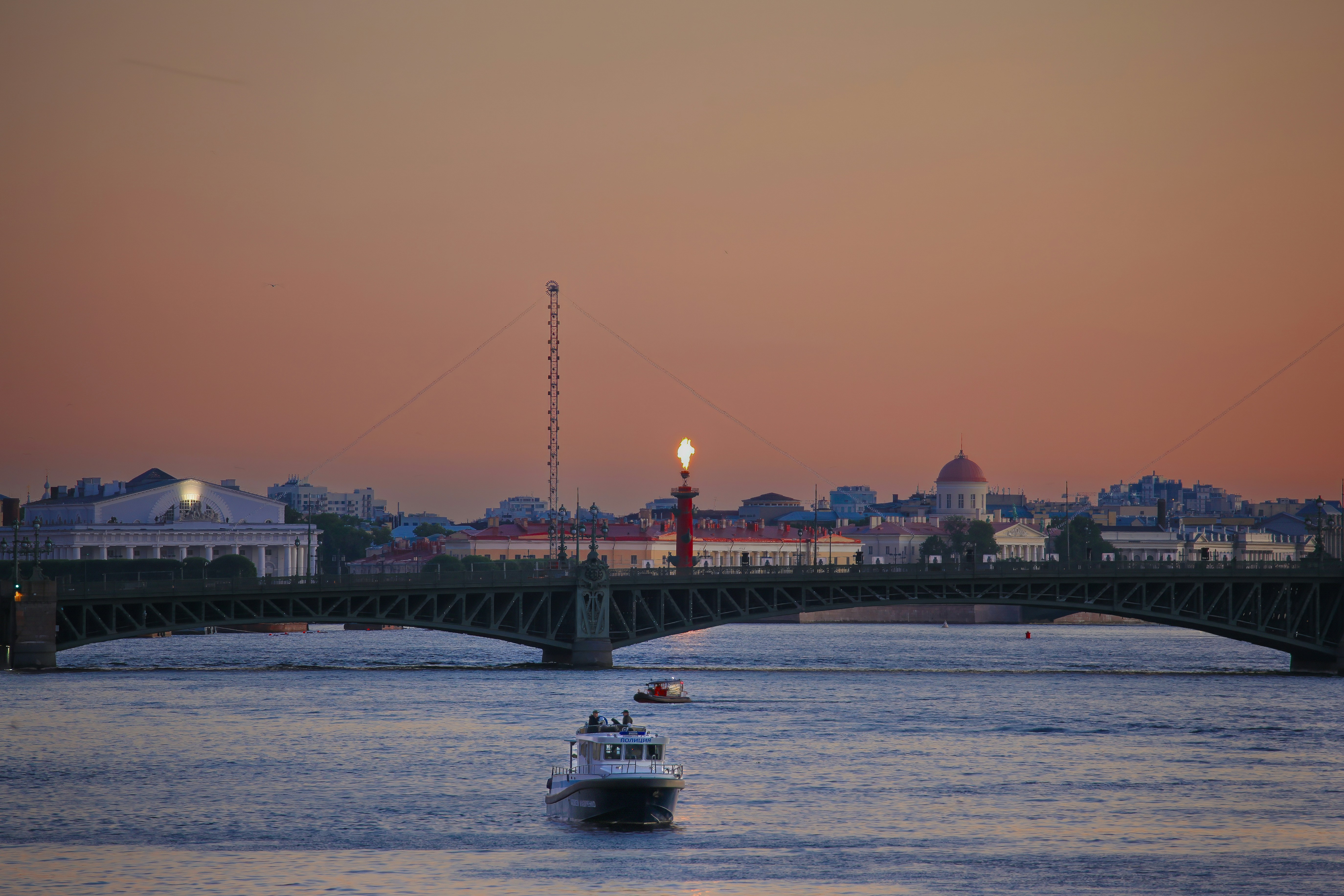 Rostral columns in Saint-Petersburg