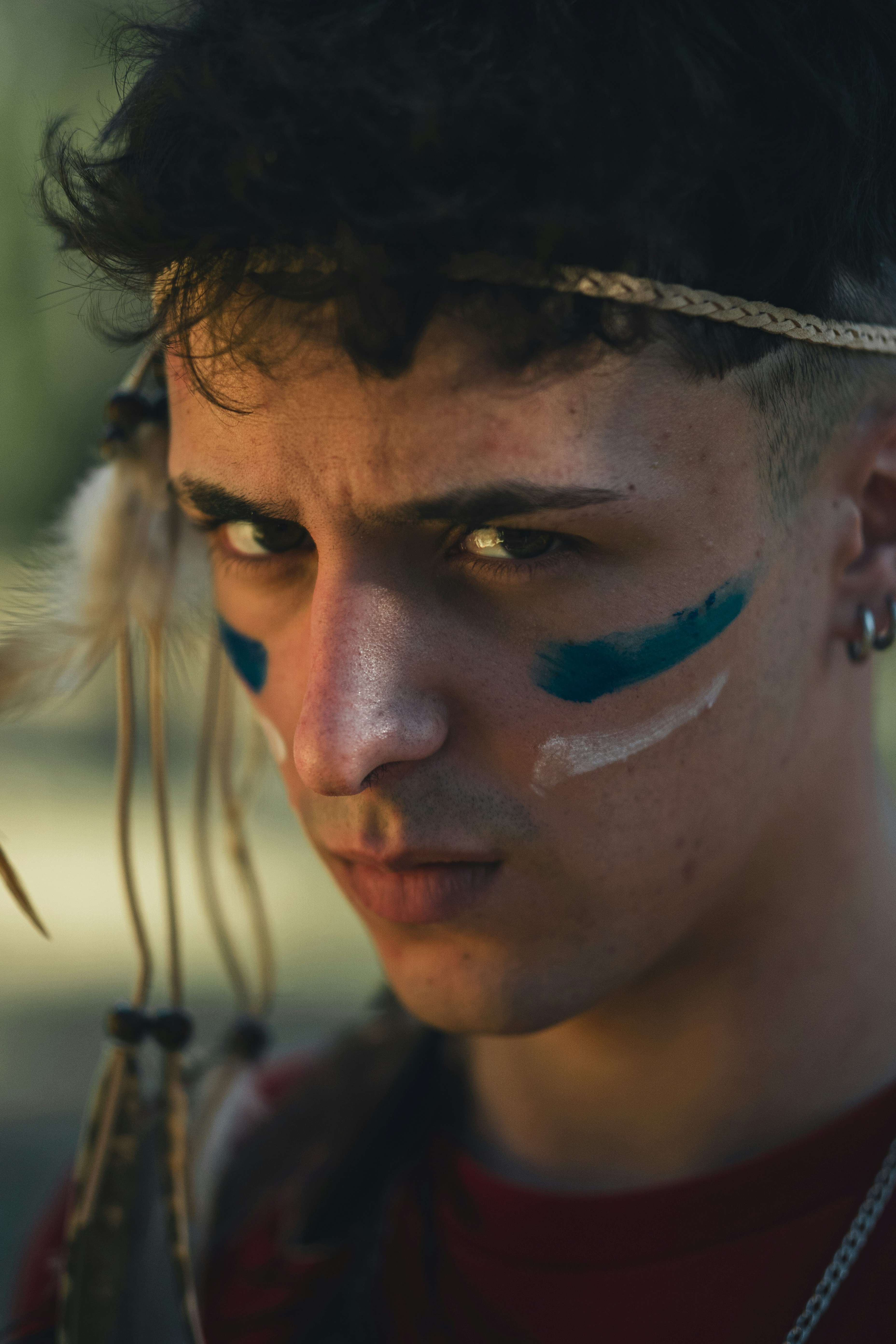 Echoes of Tradition: A Modern Warrior's Gaze