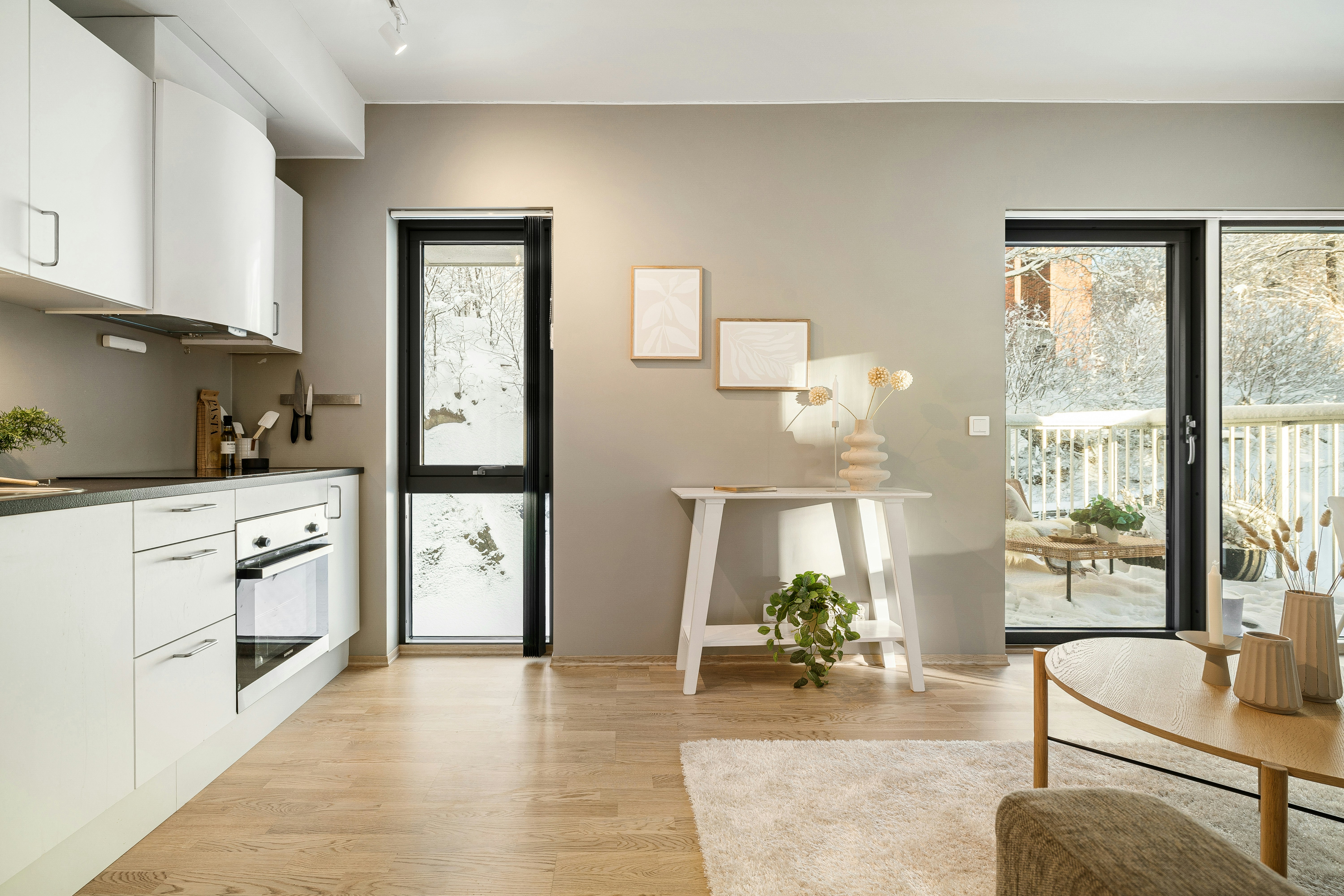 A living room with a couch a table and some chairs photo – Free Indoors ...